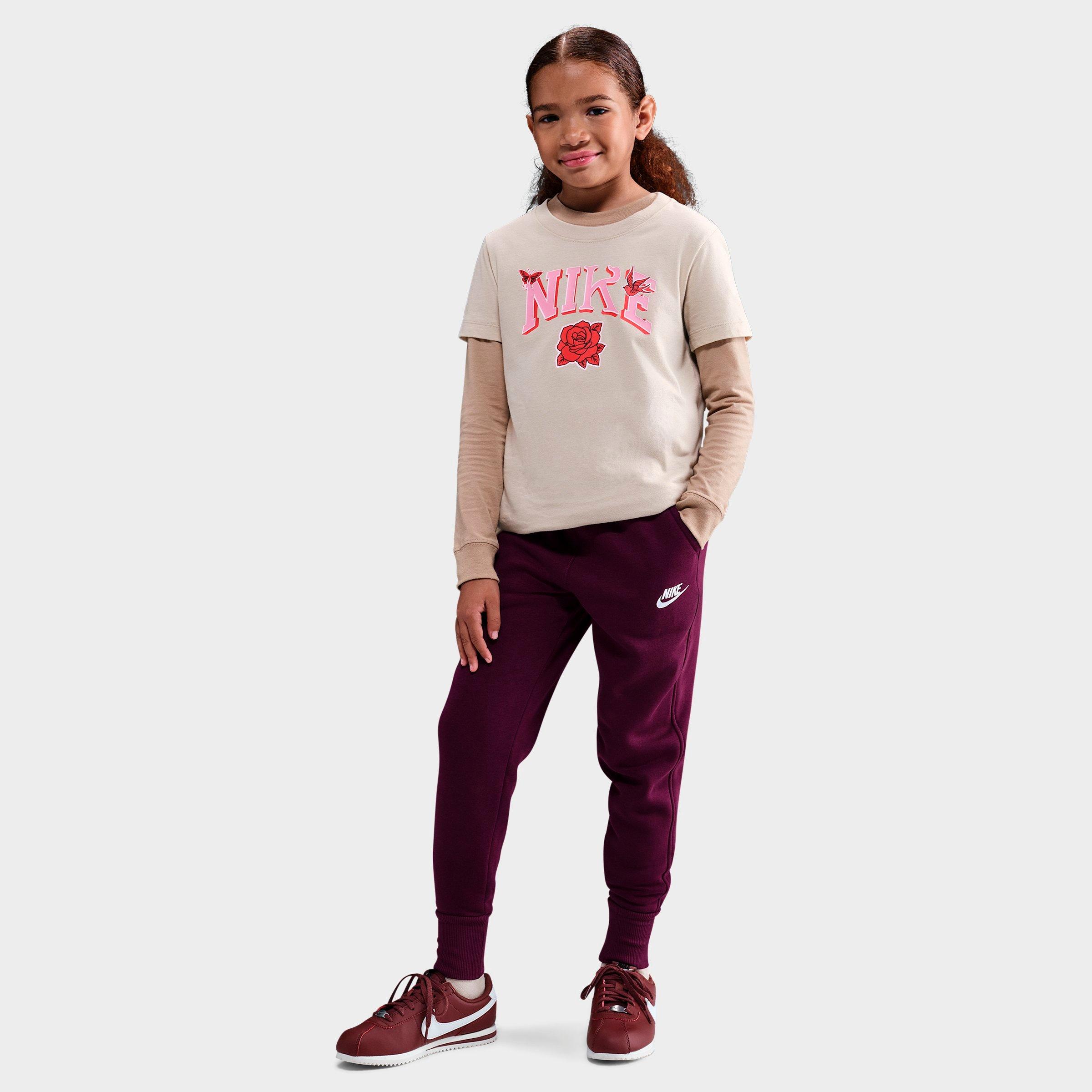Click here for Nike Girls Big Kids Sportswear Club Fleece High-Wa... prices