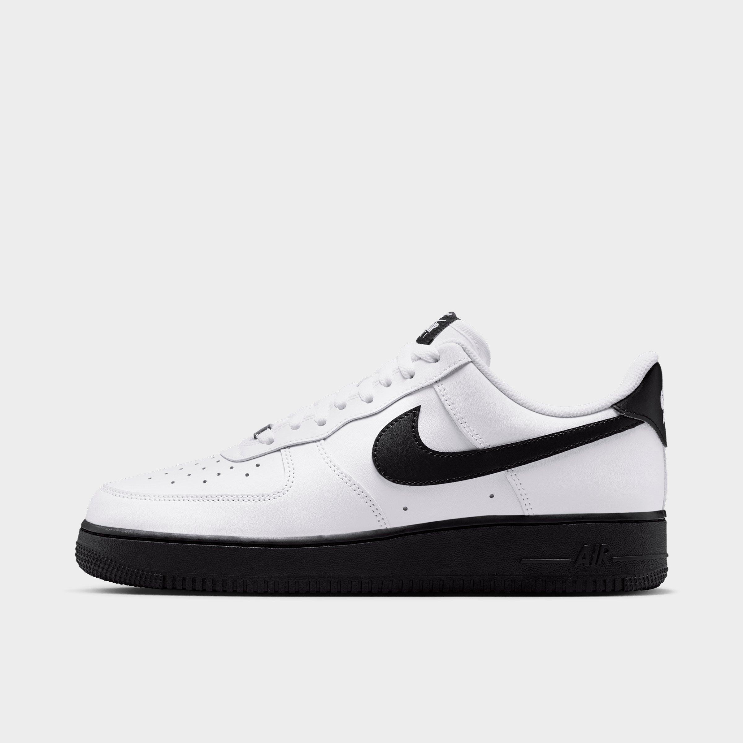 Click here for Nike Mens Air Force 1 07 Casual Shoes in White/Bla... prices