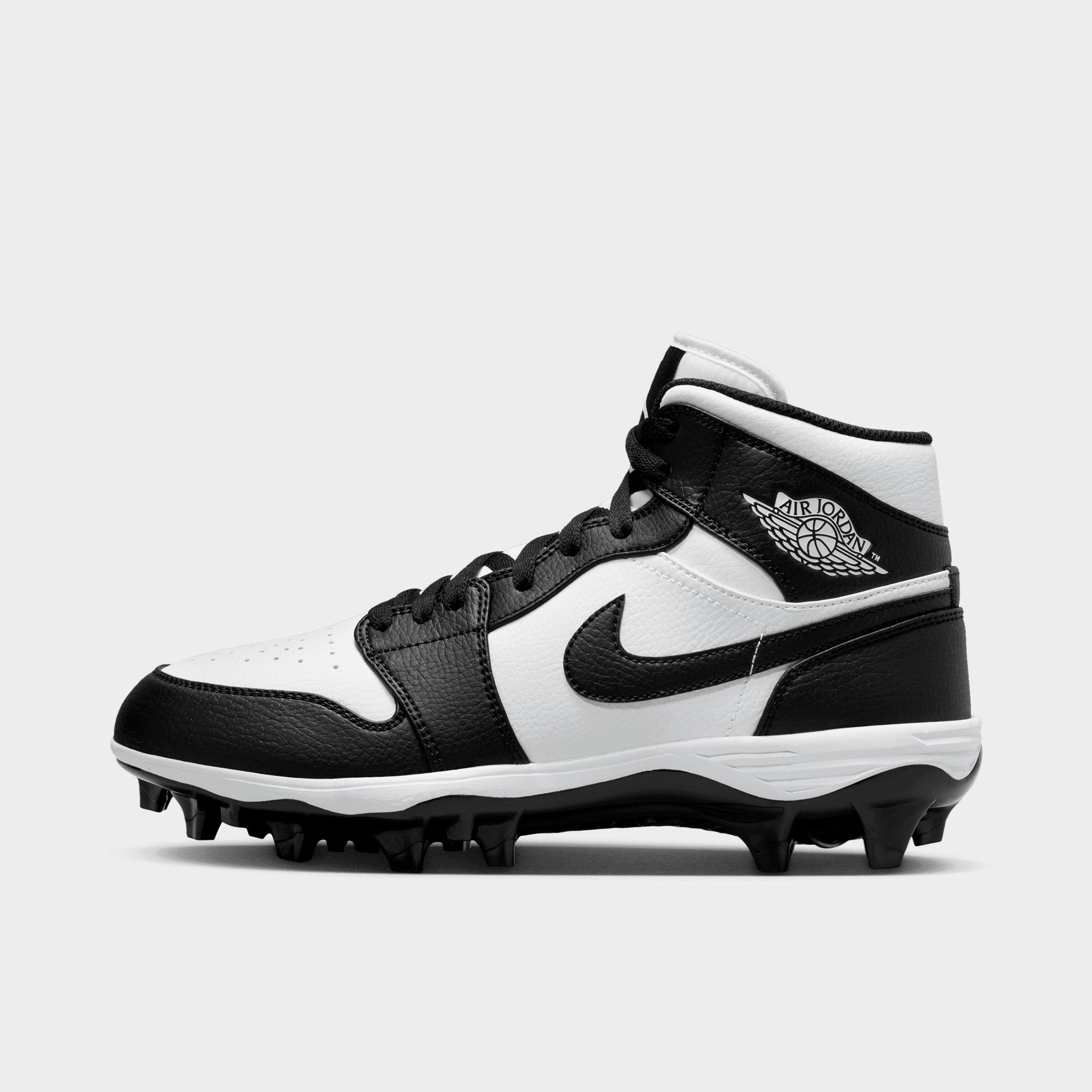 Click here for Jordan Mens 1 Mid TD Football Cleats in White/Blac... prices