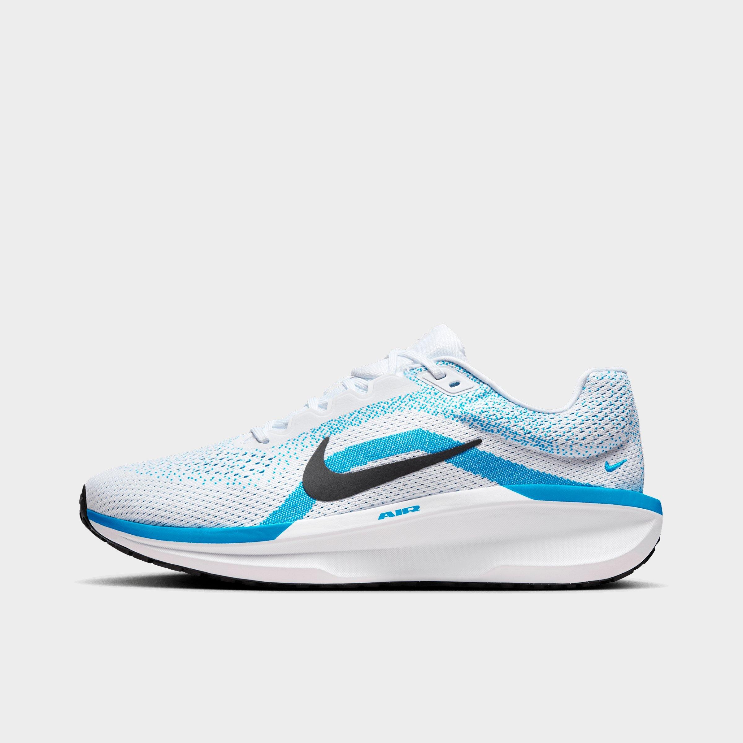 Click here for Nike Mens Winflo 11 Running Shoes in White/Blue He... prices