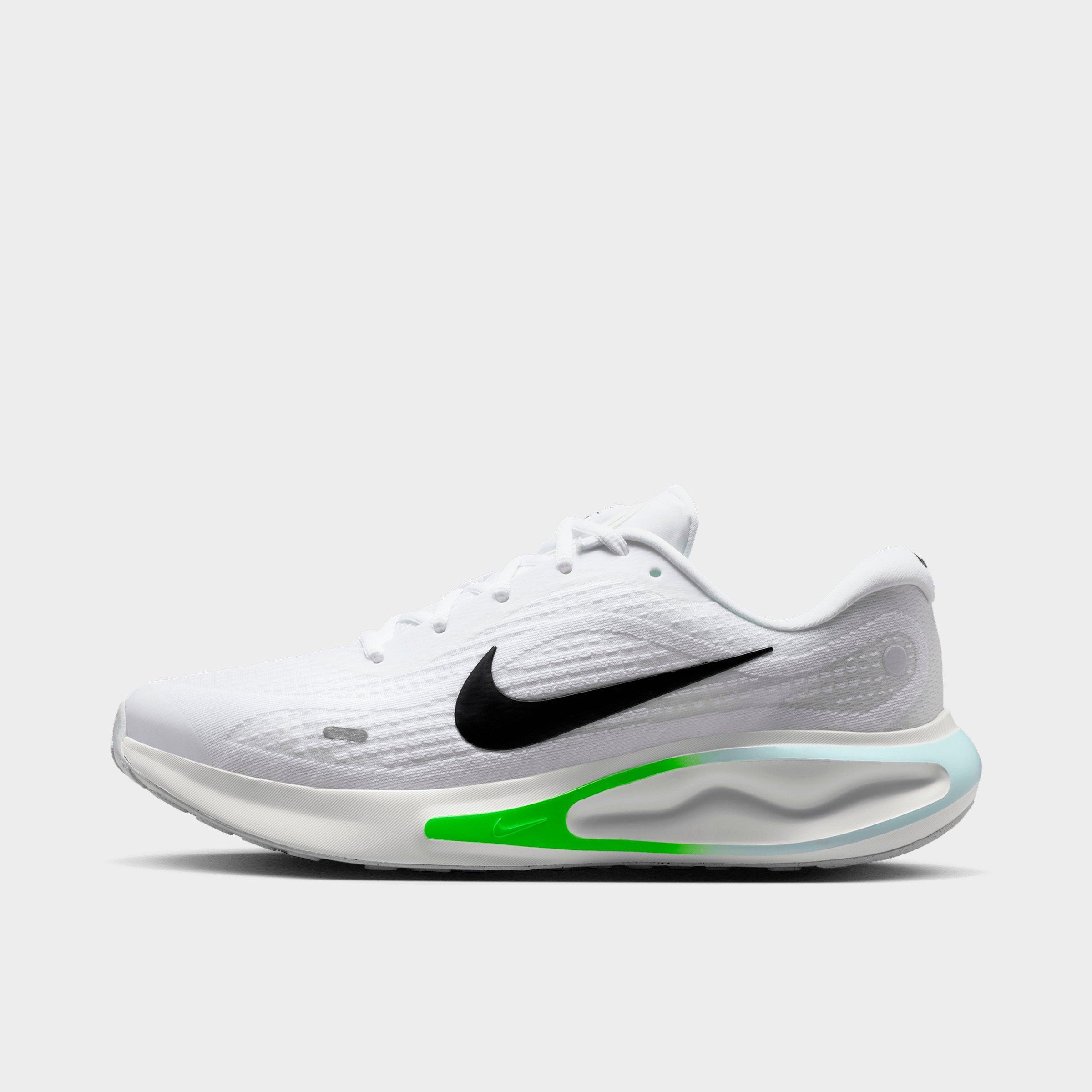 Click here for Nike Mens Journey Run Running Shoes in White/Green... prices