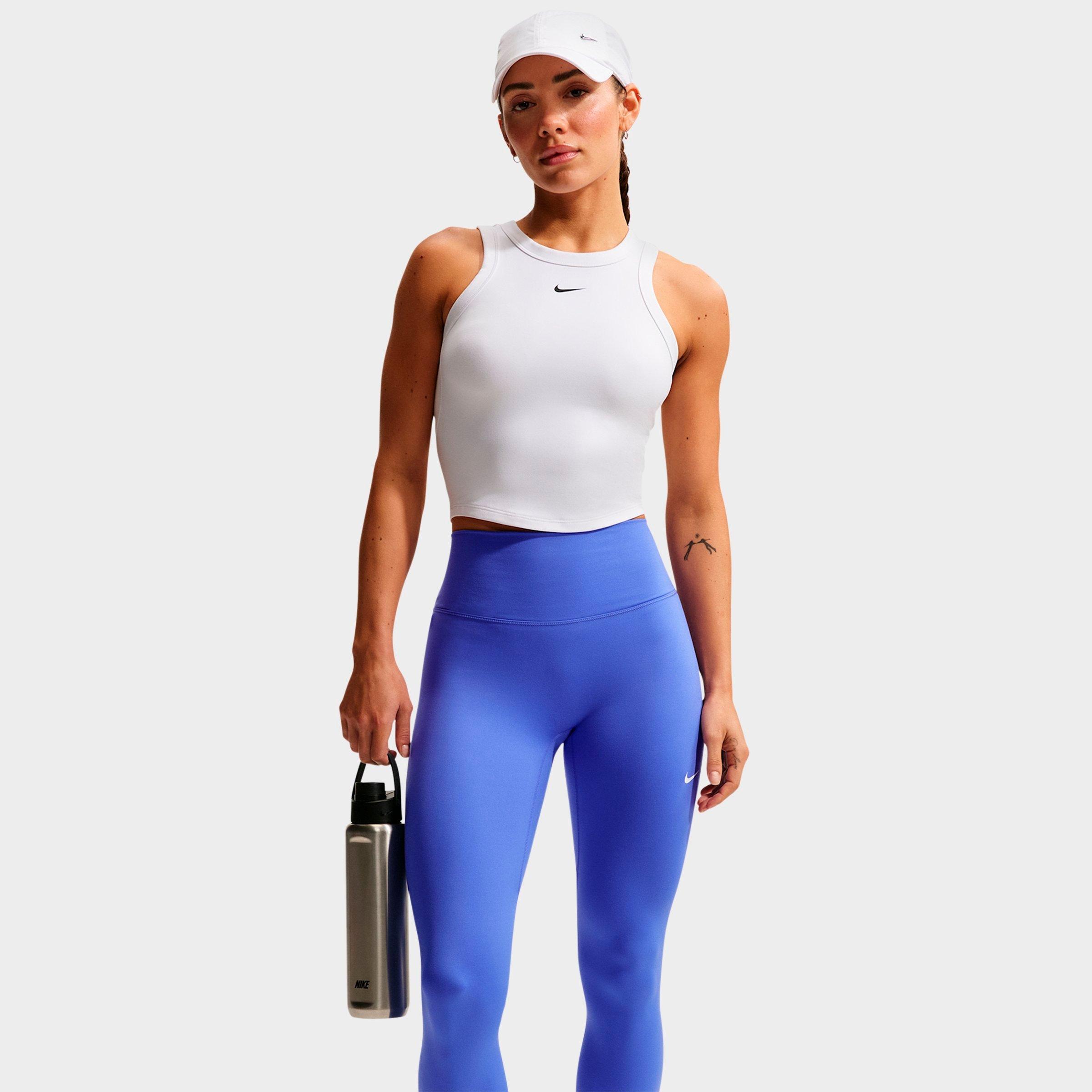 Click here for Nike Womens One Dri-FIT Cropped Tank Top in White/... prices