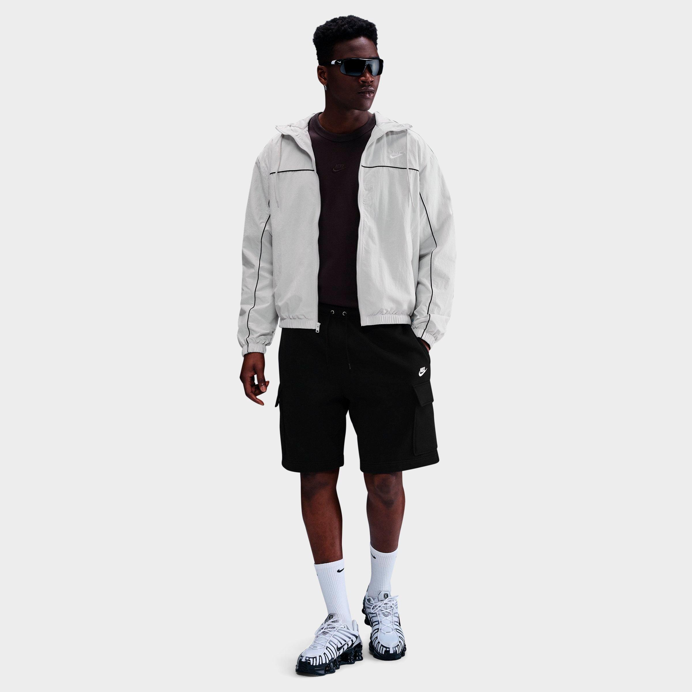 Click here for Nike Mens Club Fleece Cargo Shorts in Black/White... prices