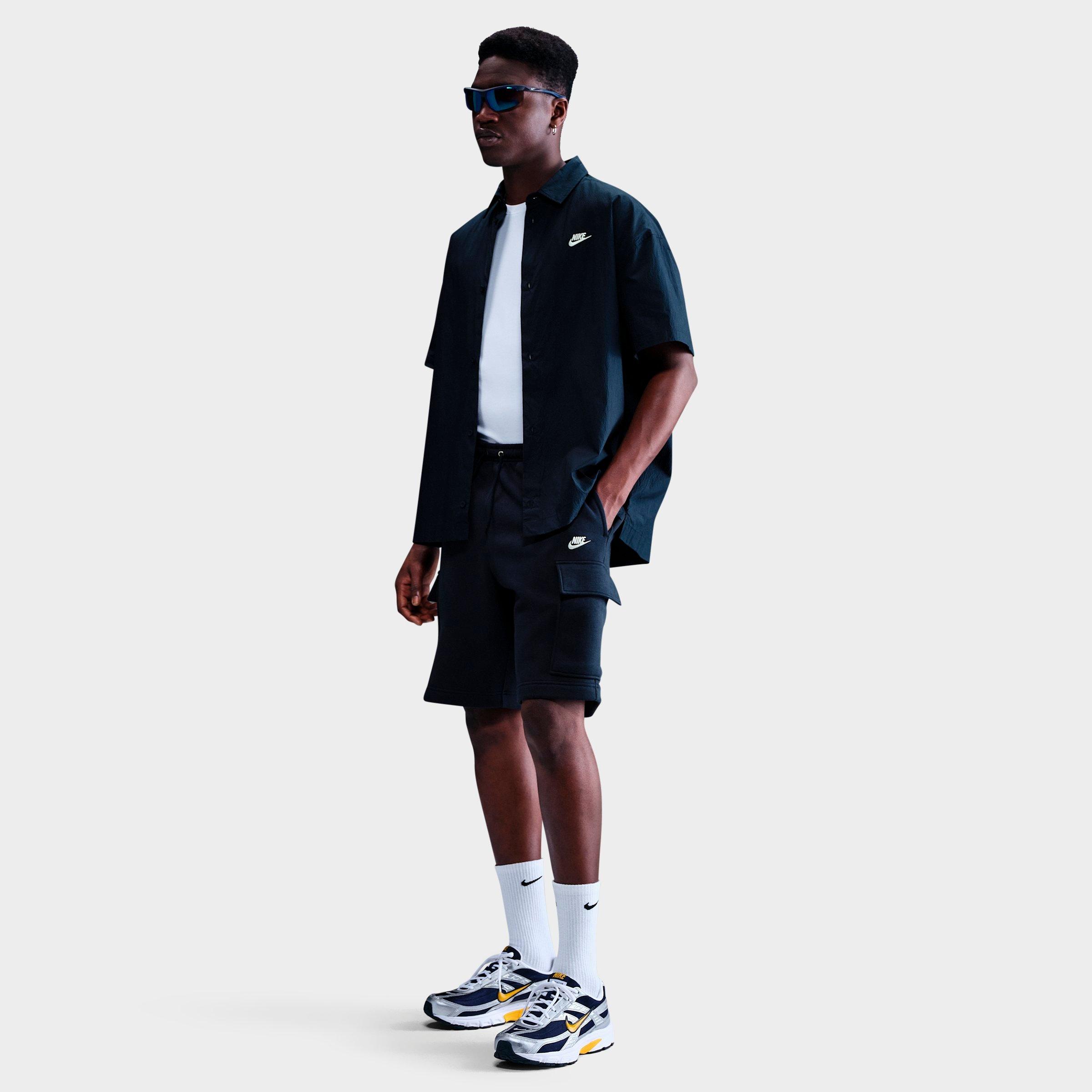 Click here for Nike Mens Club Fleece Cargo Shorts in Obsidian/Whi... prices