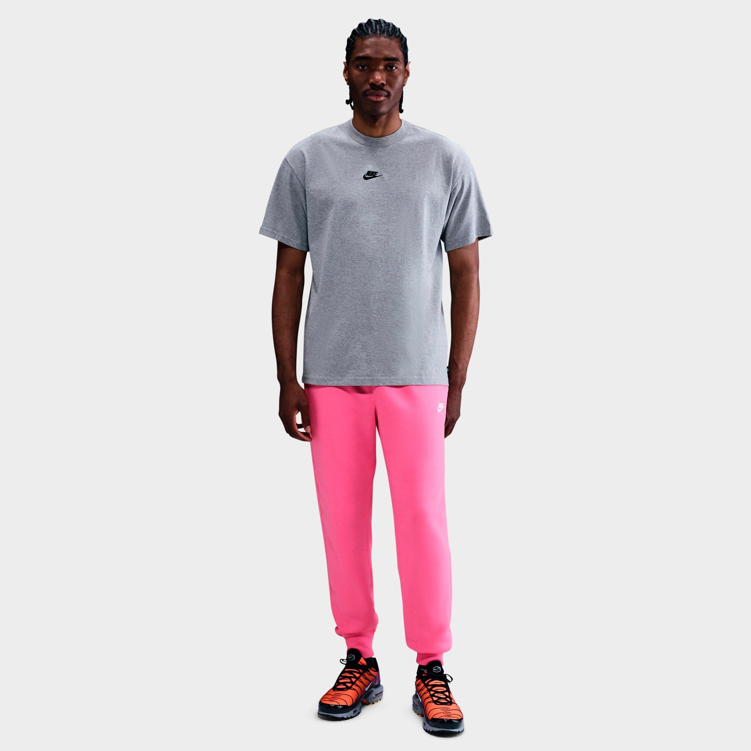 Click here for Nike Mens Club Fleece Premium Jogger Pants in Pink... prices