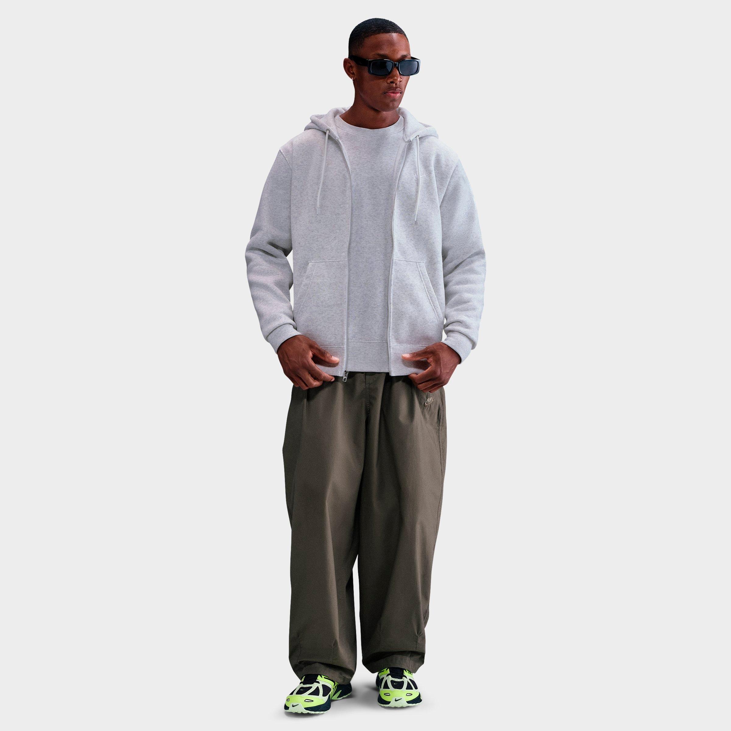 Click here for Nike Mens Full-Zip Fleece Hoodie - Birch Heather/W... prices