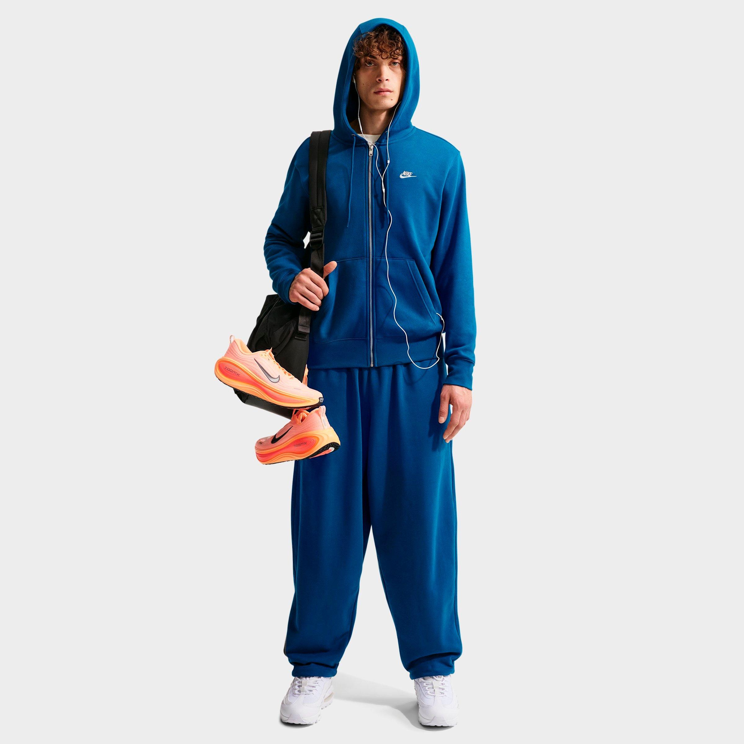 Click here for Nike Mens Full-Zip Fleece Hoodie - Court Blue/Ligh... prices