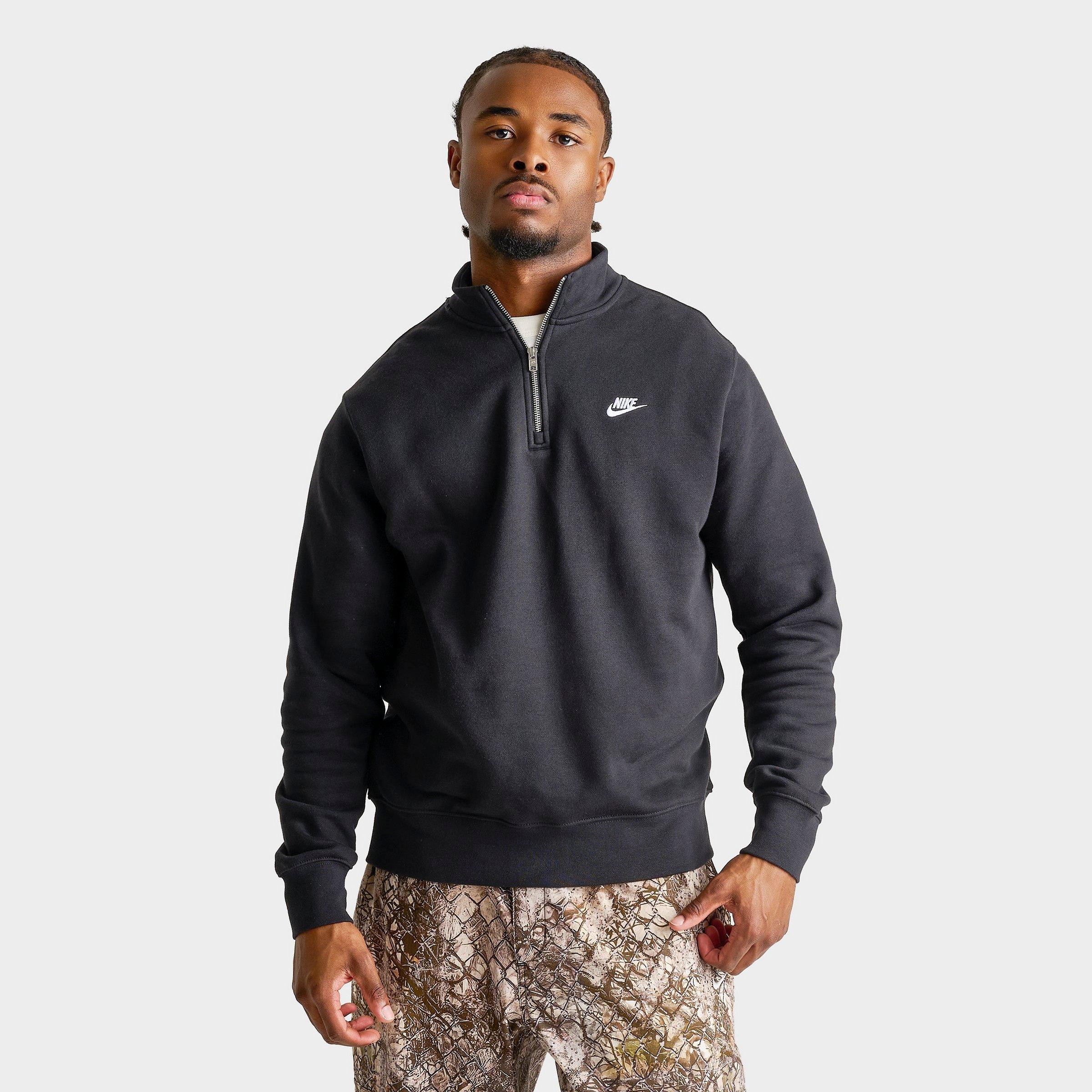 Click here for Nike Mens Sportswear Club Half-Zip Fleece Top - Bl... prices