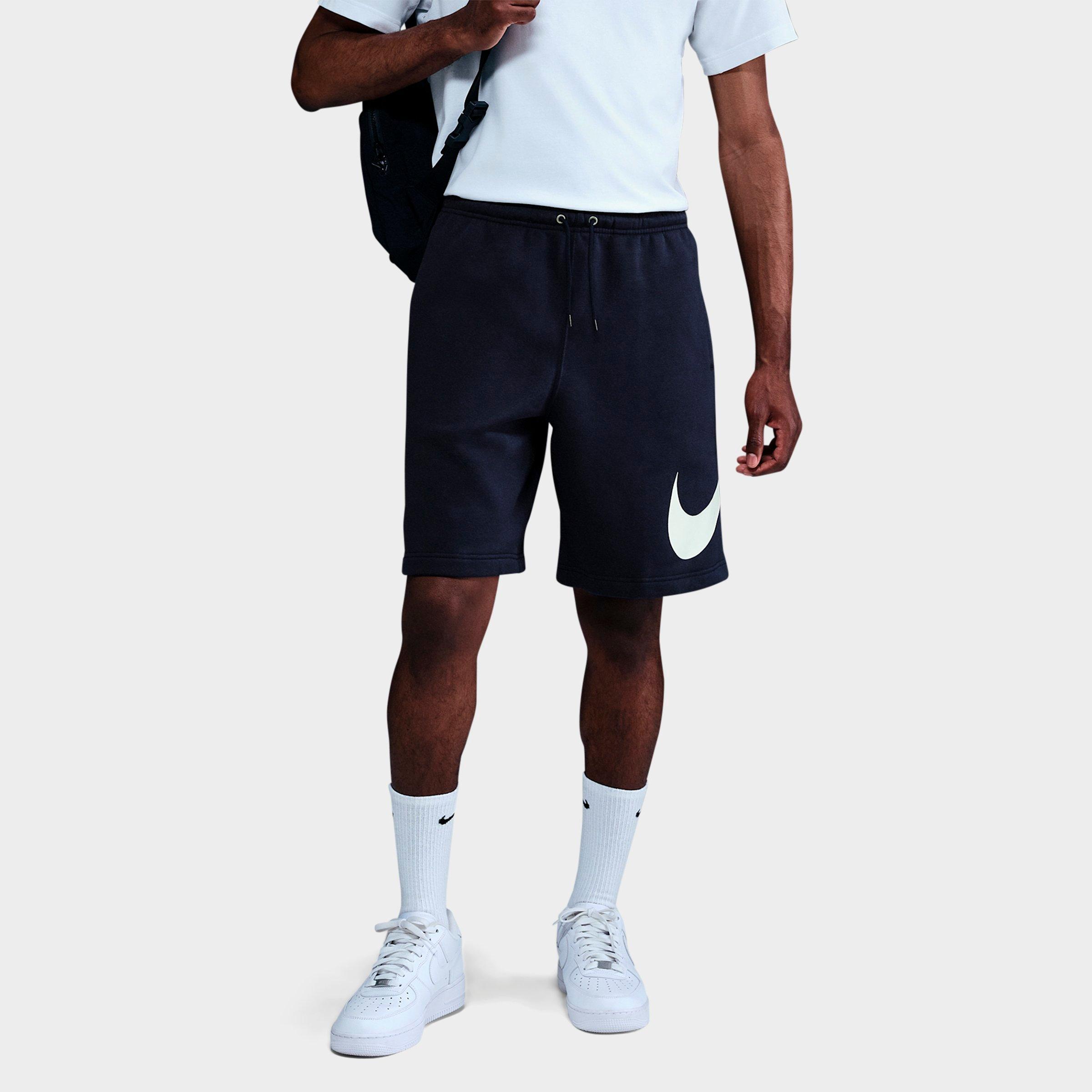 Click here for Nike Mens Club Fleece Swoosh Graphic Shorts in Obs... prices