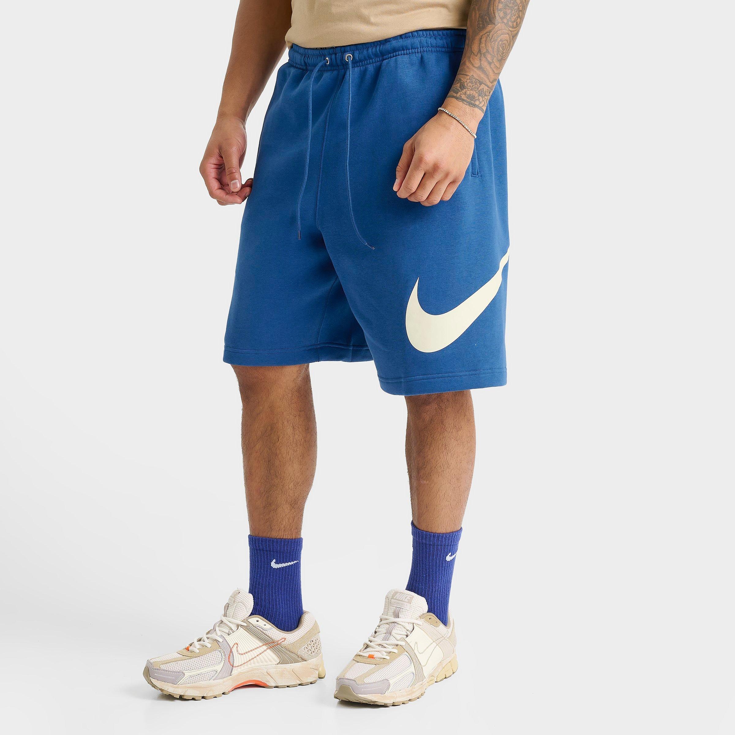 Click here for Nike Mens Club Fleece Swoosh Graphic Shorts in Cou... prices