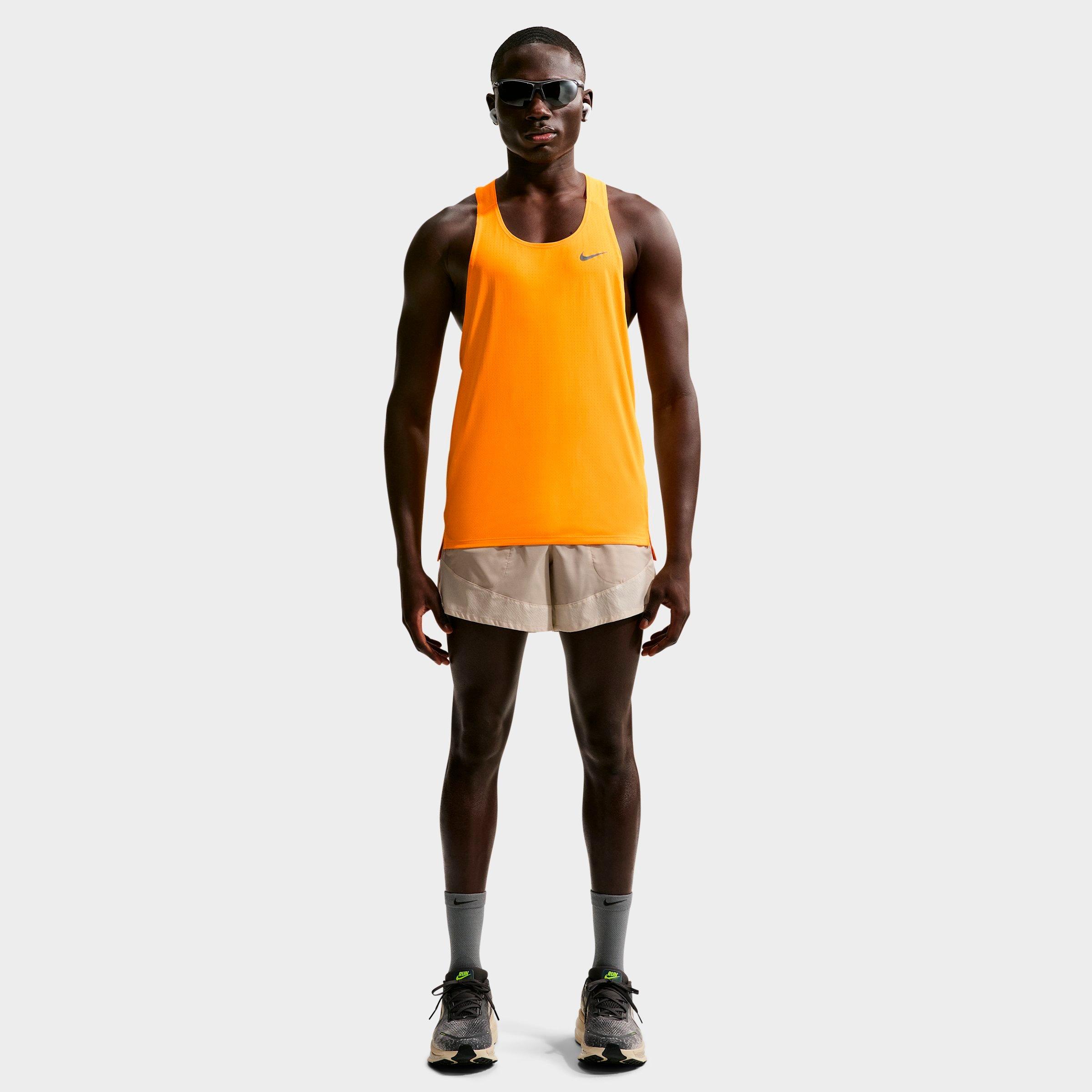 Click here for Nike Mens Fast Dri-FIT Running Singlet in Laser Or... prices