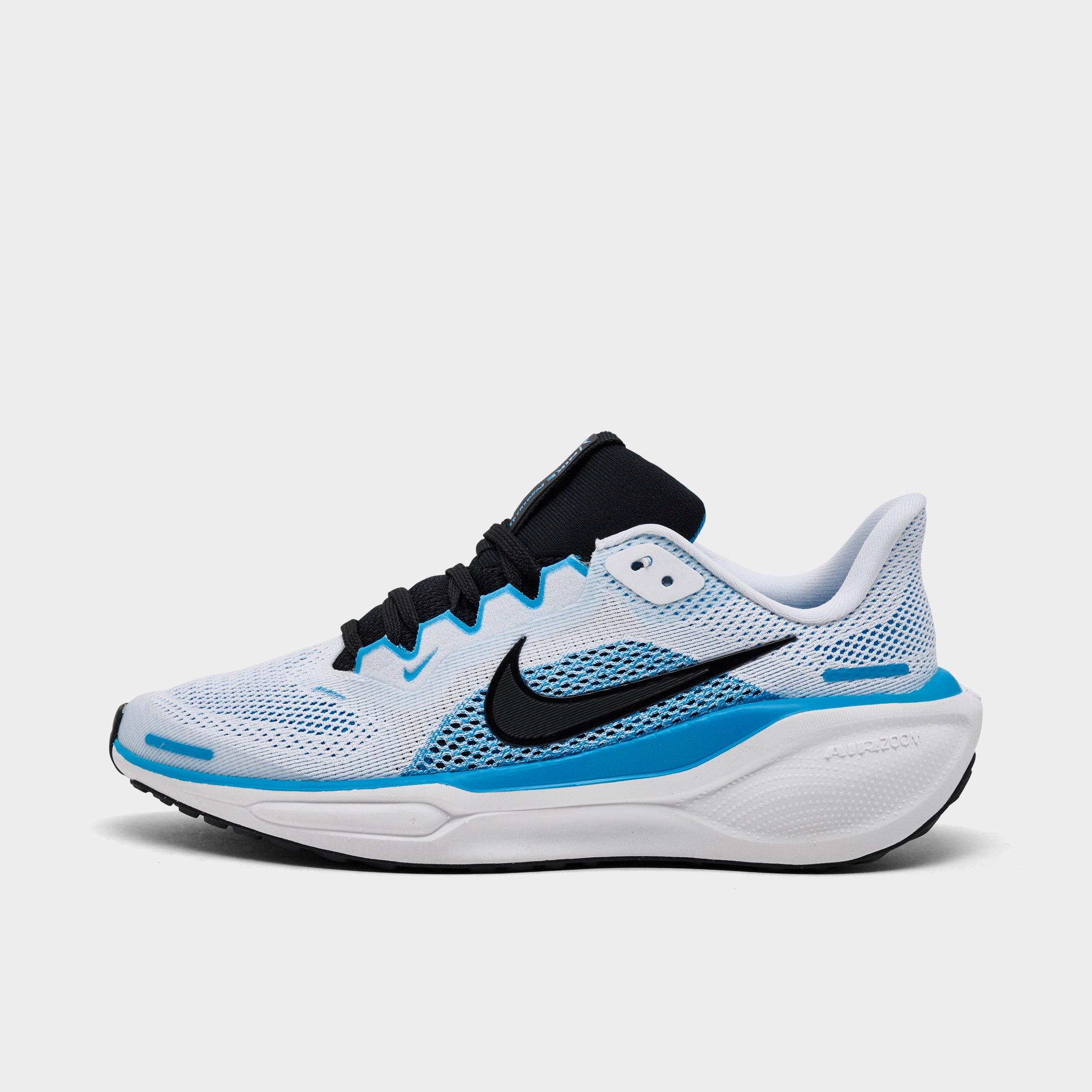 Click here for Nike Big Kids Pegasus 41 Running Shoes in White/Bl... prices