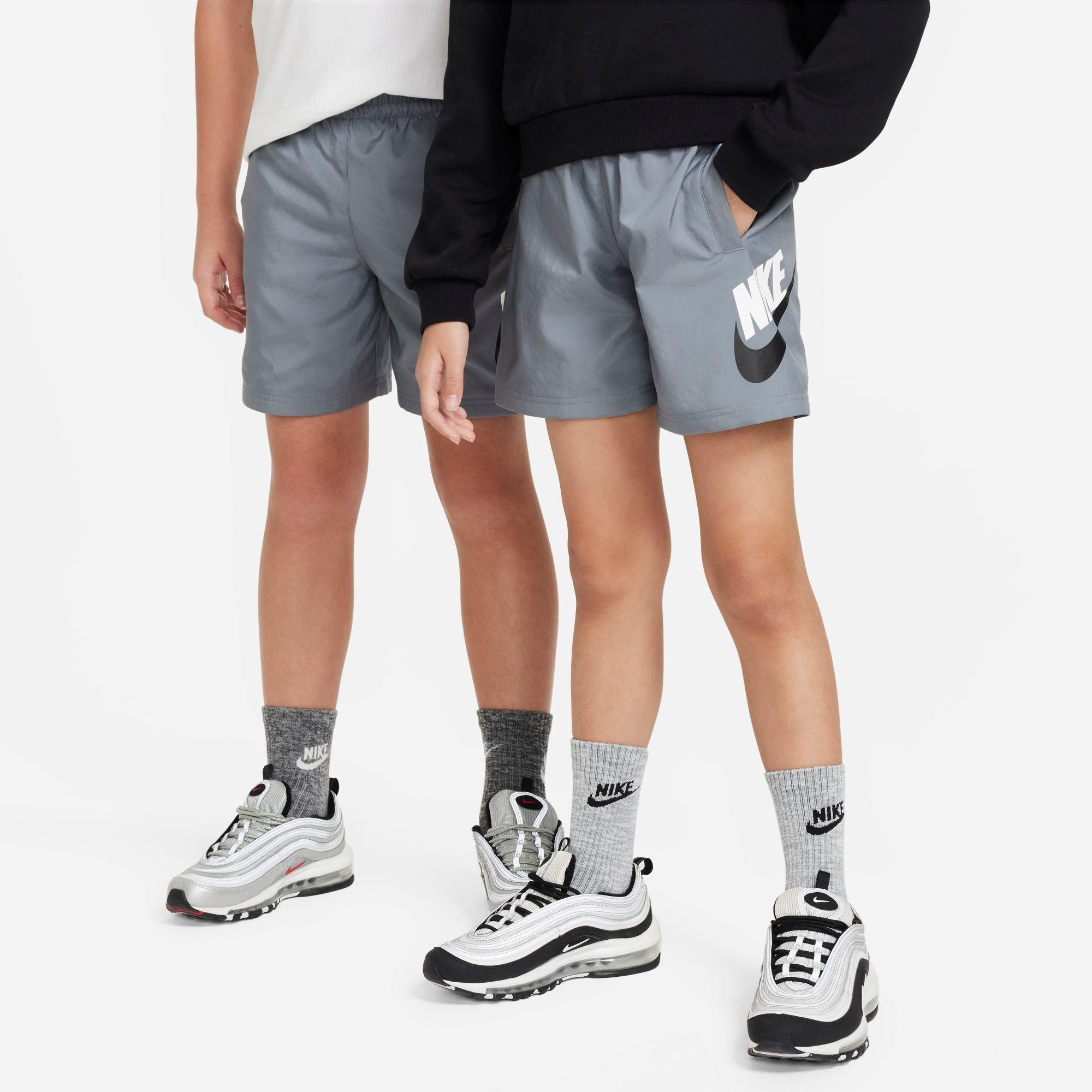 Click here for Nike Big Kids Woven Shorts in Smoke Grey Size: Sma... prices