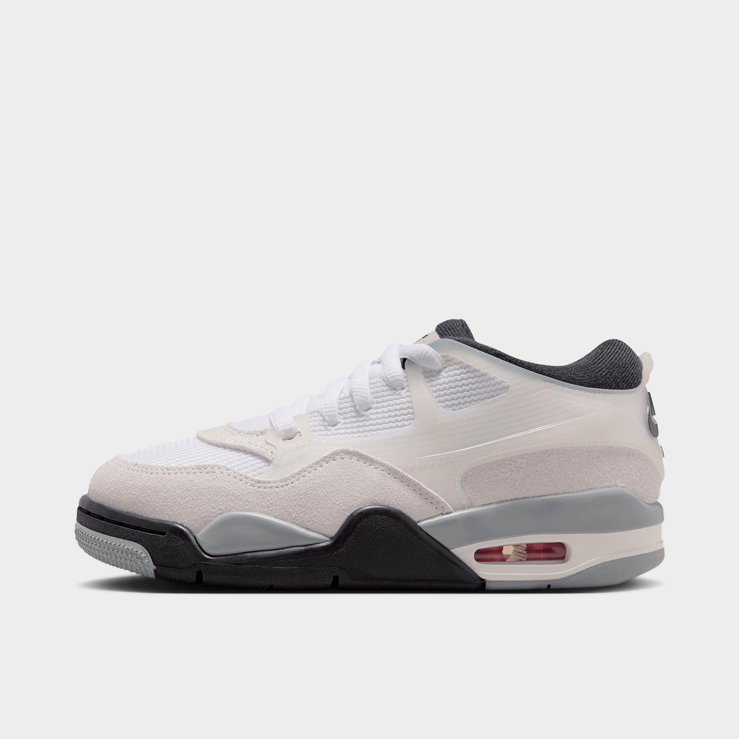 Click here for Jordan Big Kids Air 4RM Casual Shoes in White/Infr... prices