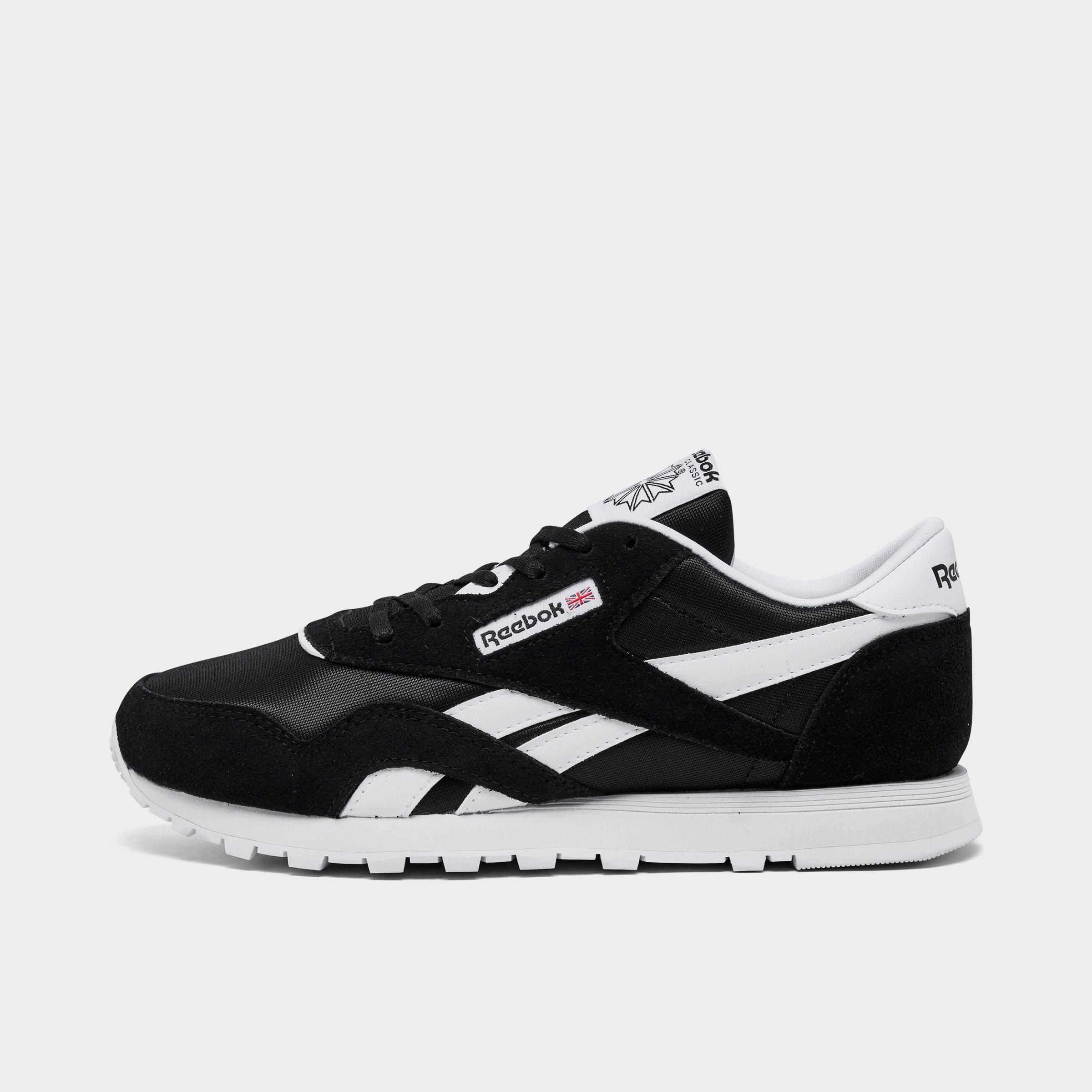 Reebok Kids Classic Nylon Casual Sneakers from Finish Line - Black  White
