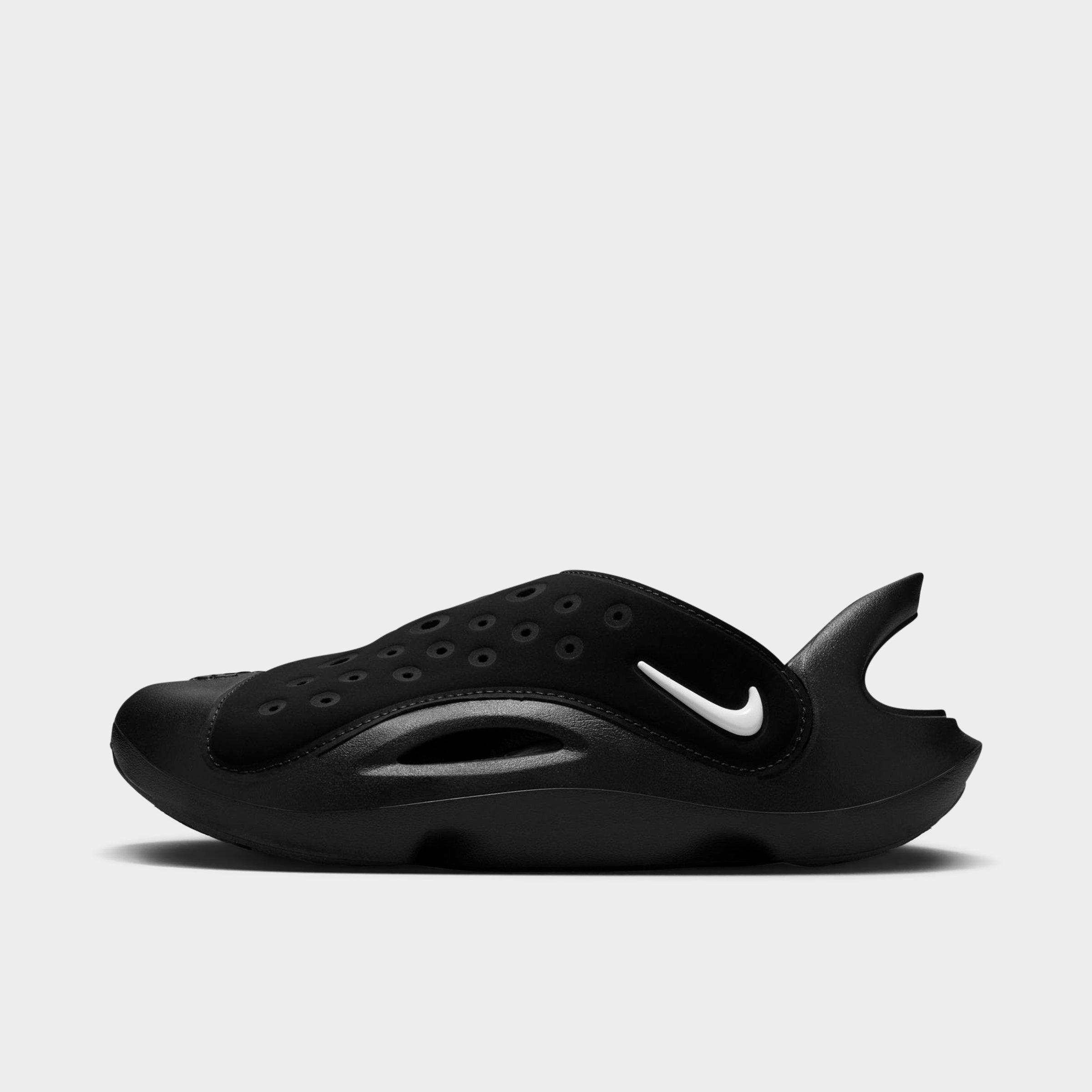 Click here for Nike Big Kids Aqua Swoosh Sandals in Black/Anthrac... prices
