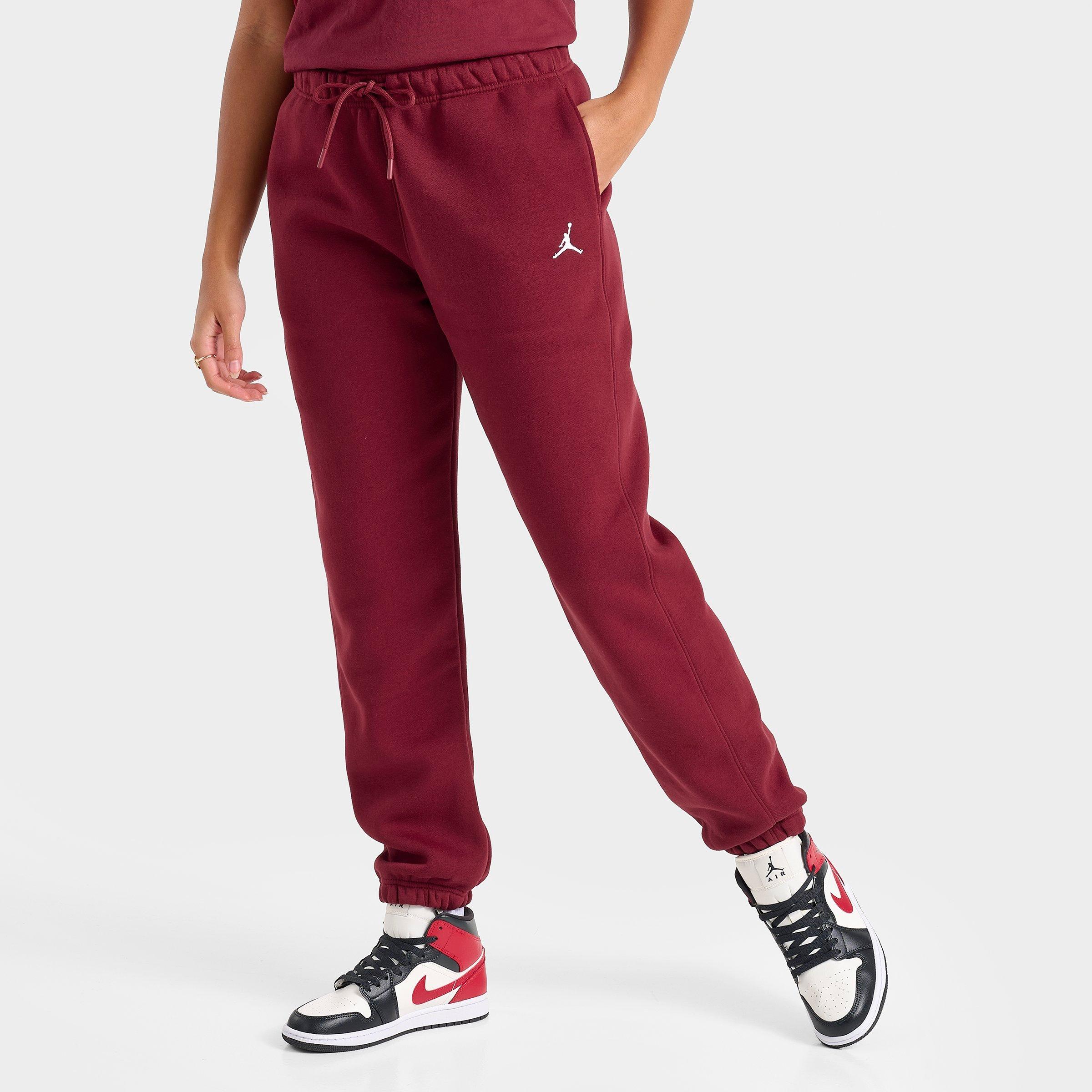 Click here for Jordan Womens Brooklyn Fleece Pants in Team Red/Wh... prices