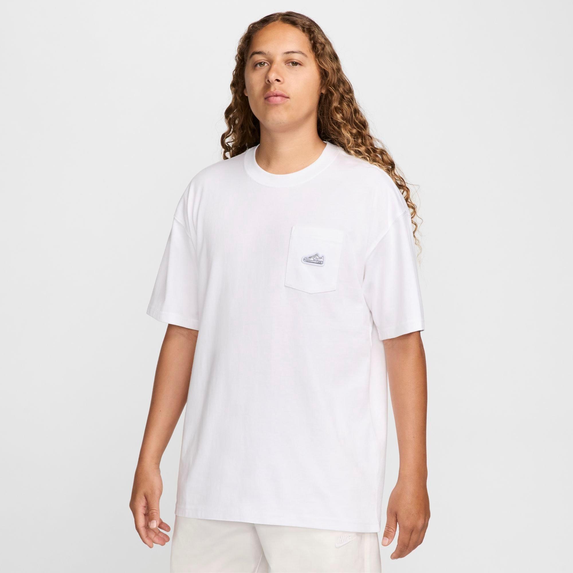 Click here for Nike Mens Sportswear AF1 Patch T-Shirt in White Si... prices