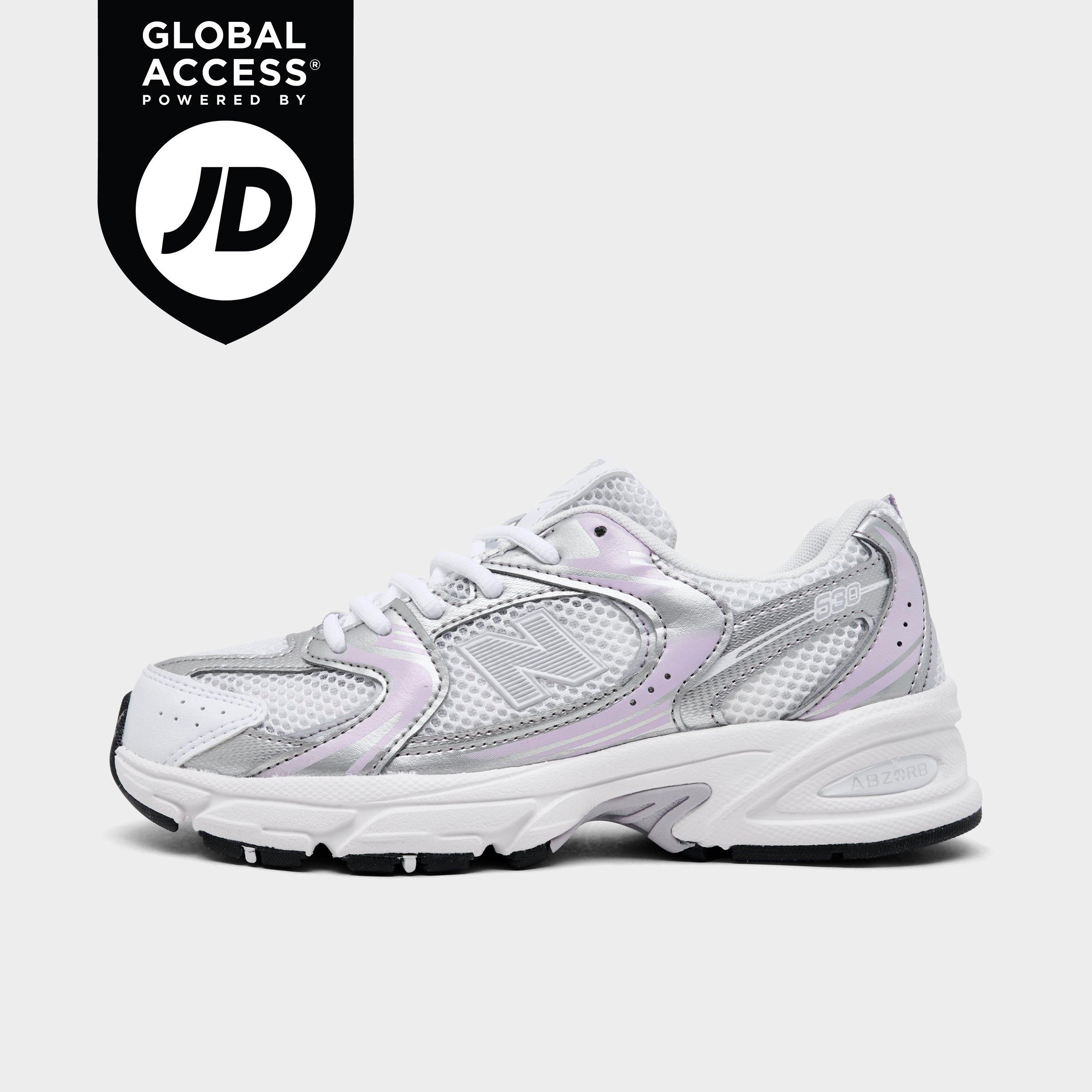 Click here for New Balance Big Kids 530 Casual Shoes in White/Tar... prices