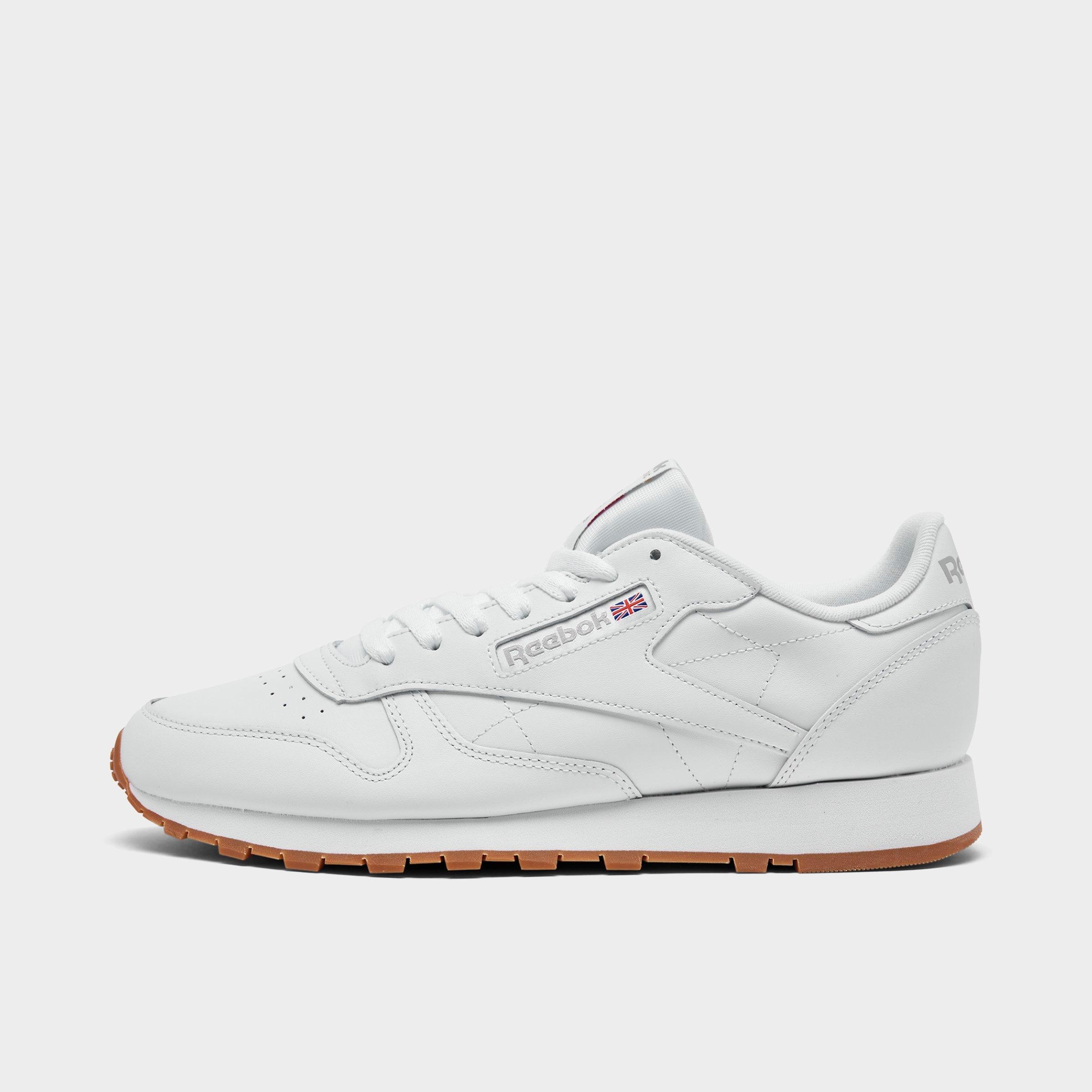 Click here for Reebok Mens Classic Leather Casual Shoes in White/... prices