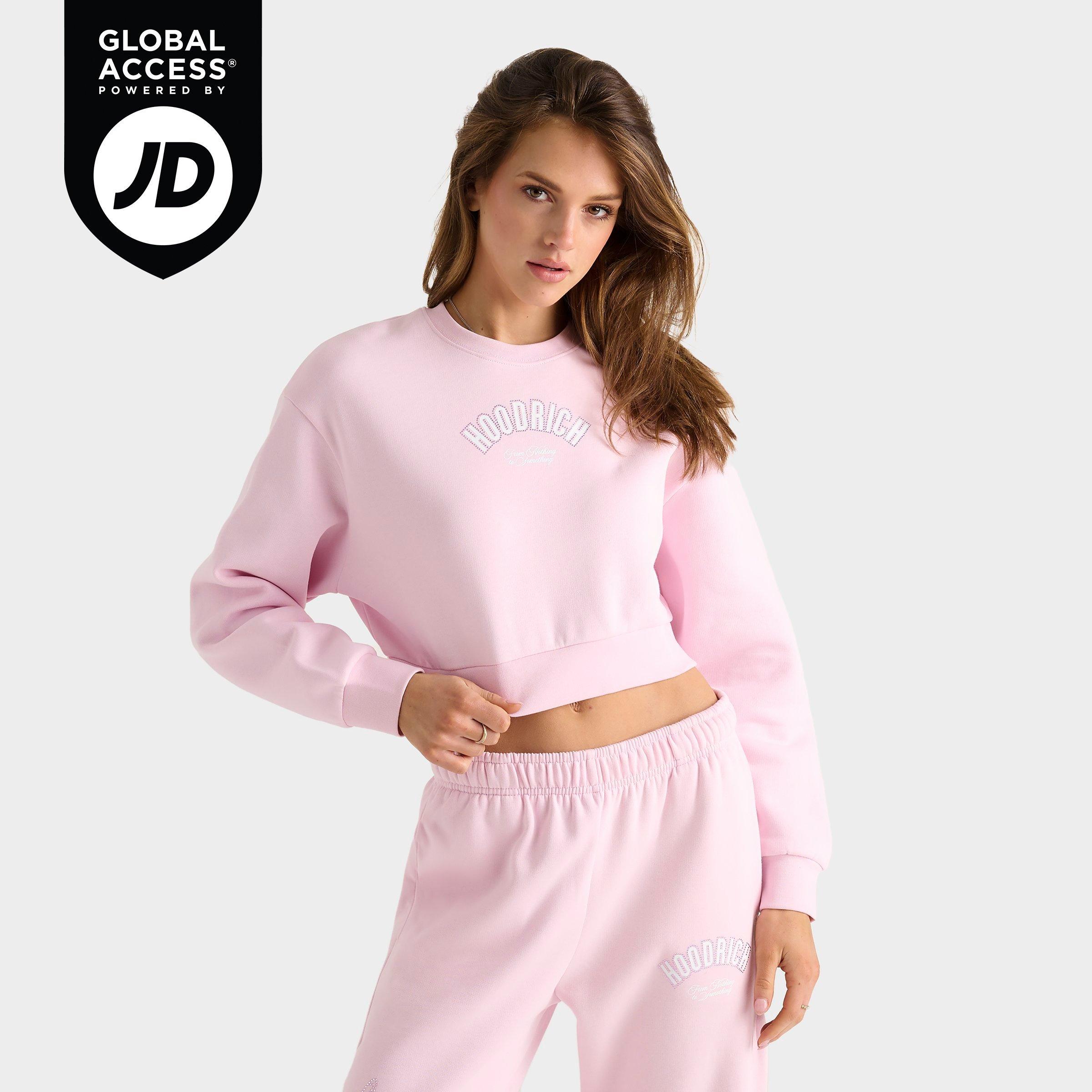 Click here for Womens Hoodrich Cherish Bling Cropped Crewneck Swe... prices