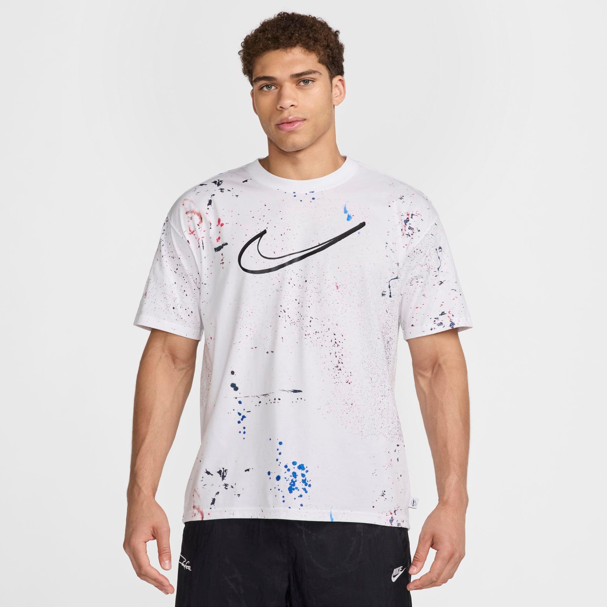 Click here for Nike Mens Sportswear Breaking T-Shirt in White Siz... prices