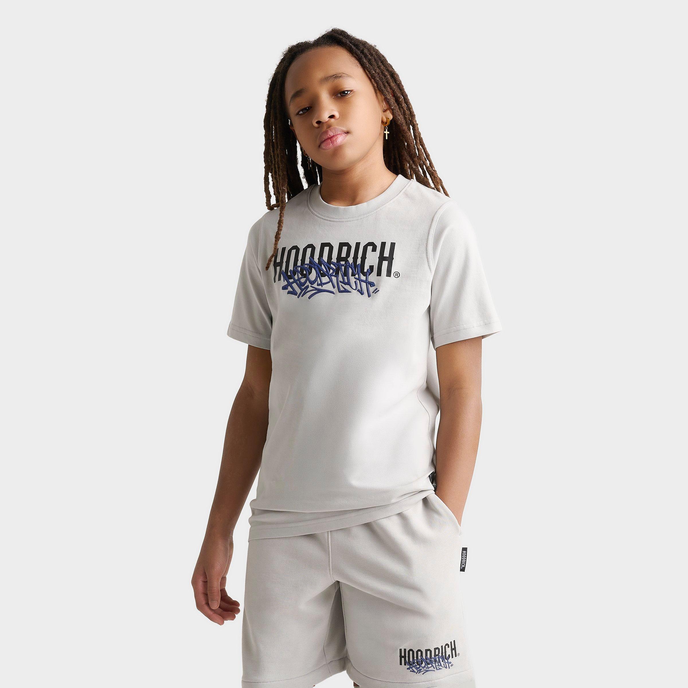 Click here for Hoodrich Big Kids Intent T-Shirt in Grey Size: Lar... prices