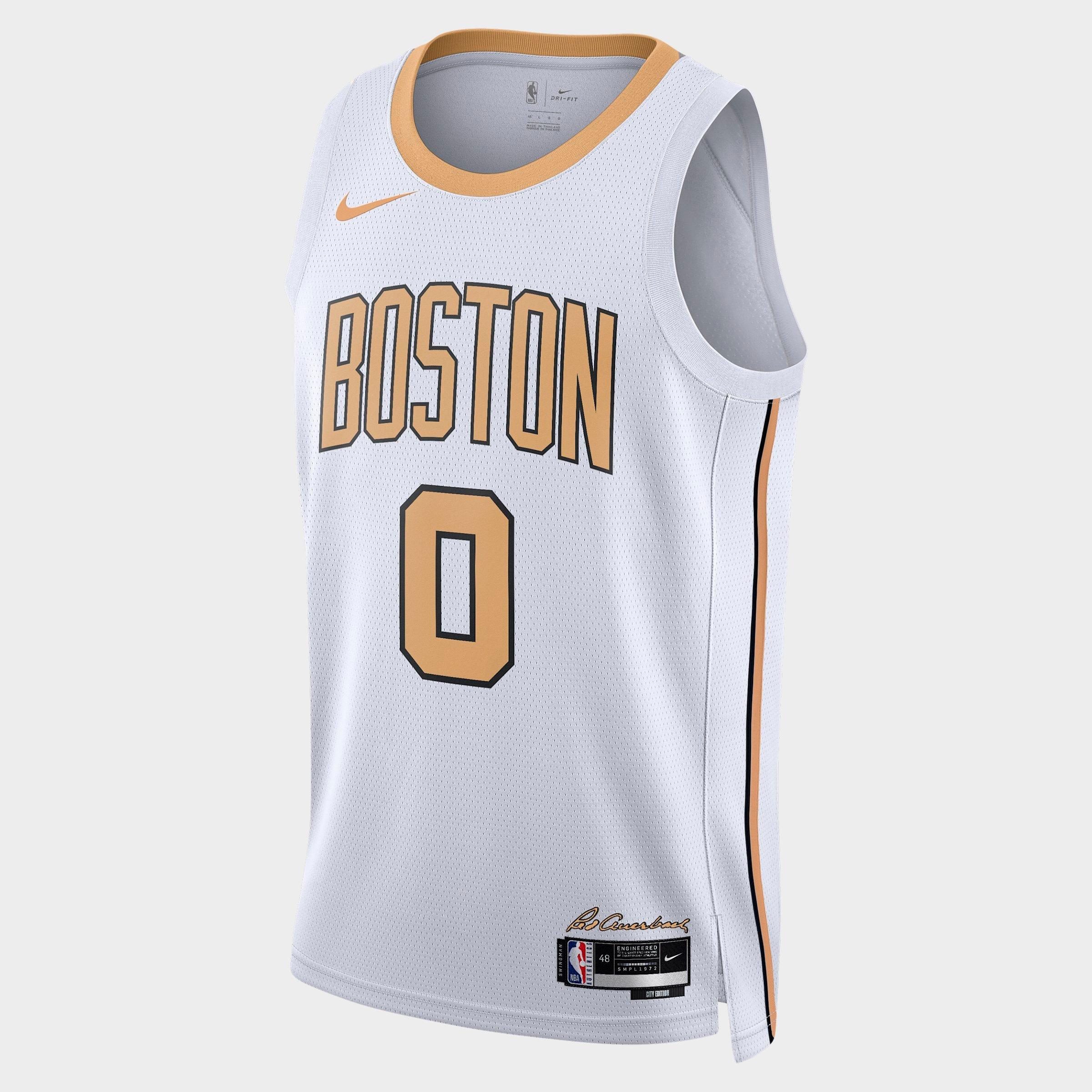 Click here for Nike Mens and Womens Jayson Tatum White Boston Cel... prices