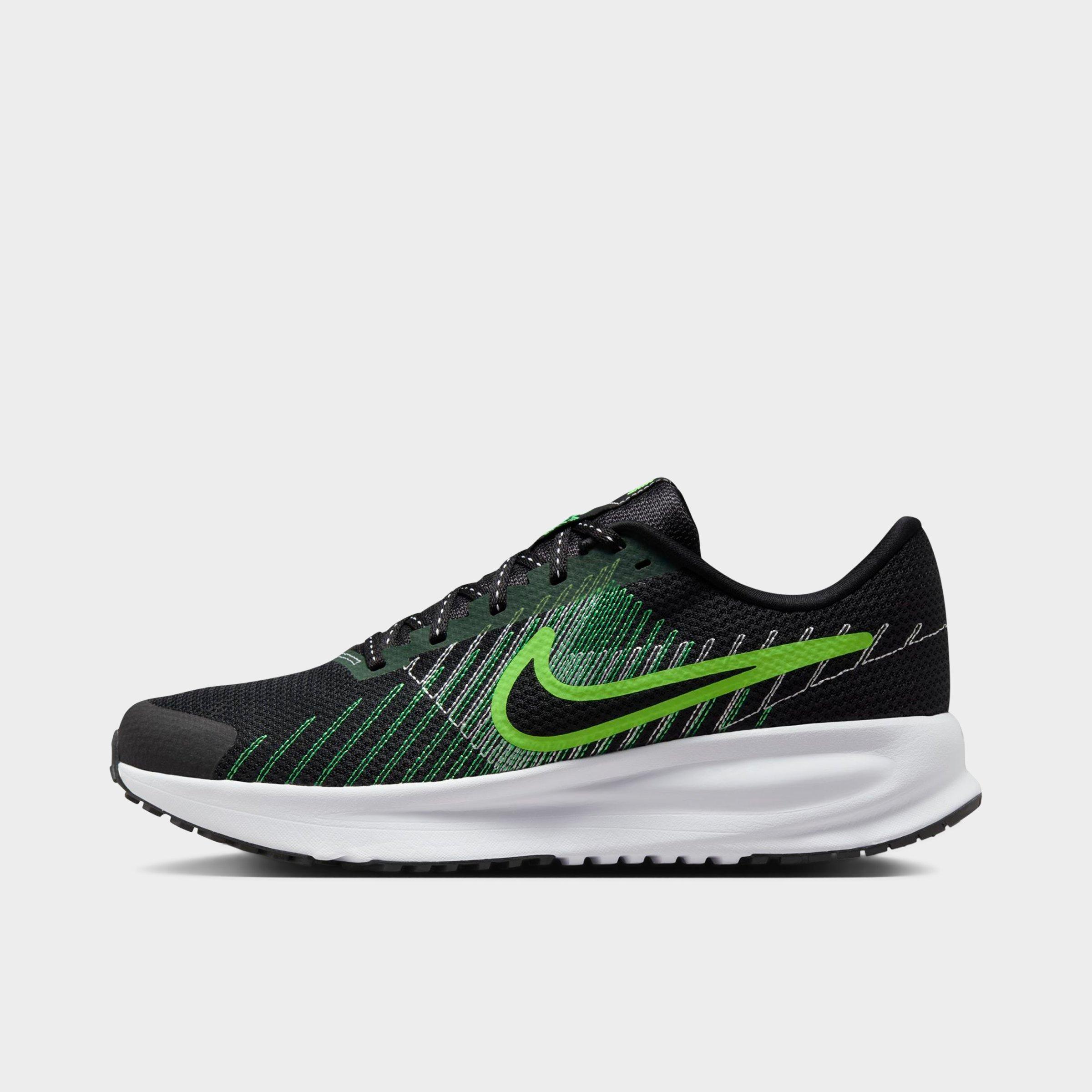 Click here for Nike Mens Run Defy Running Shoes in Black/Green Sh... prices