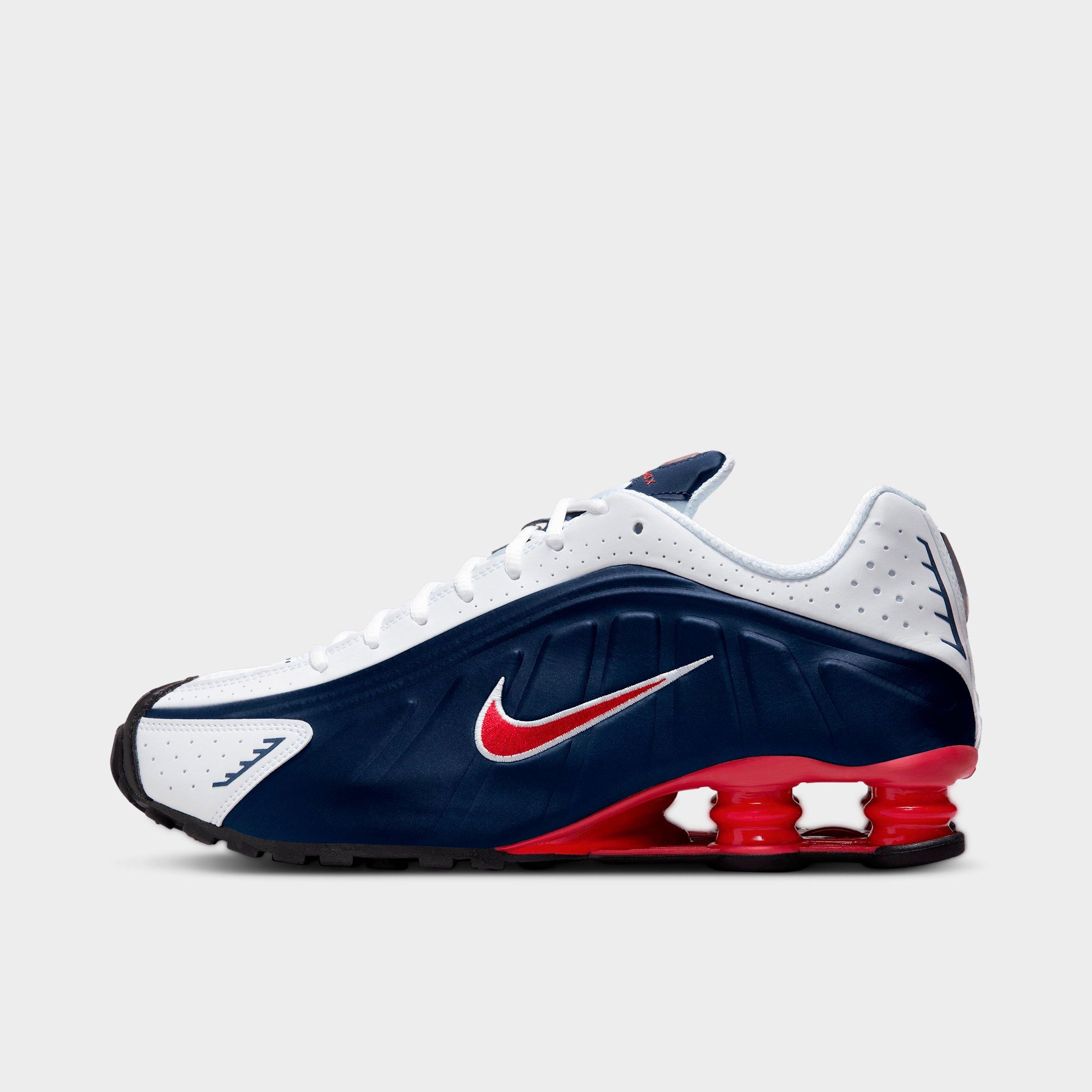 Click here for Nike Mens Shox R4 Casual Shoes in Midnight Navy/Wh... prices