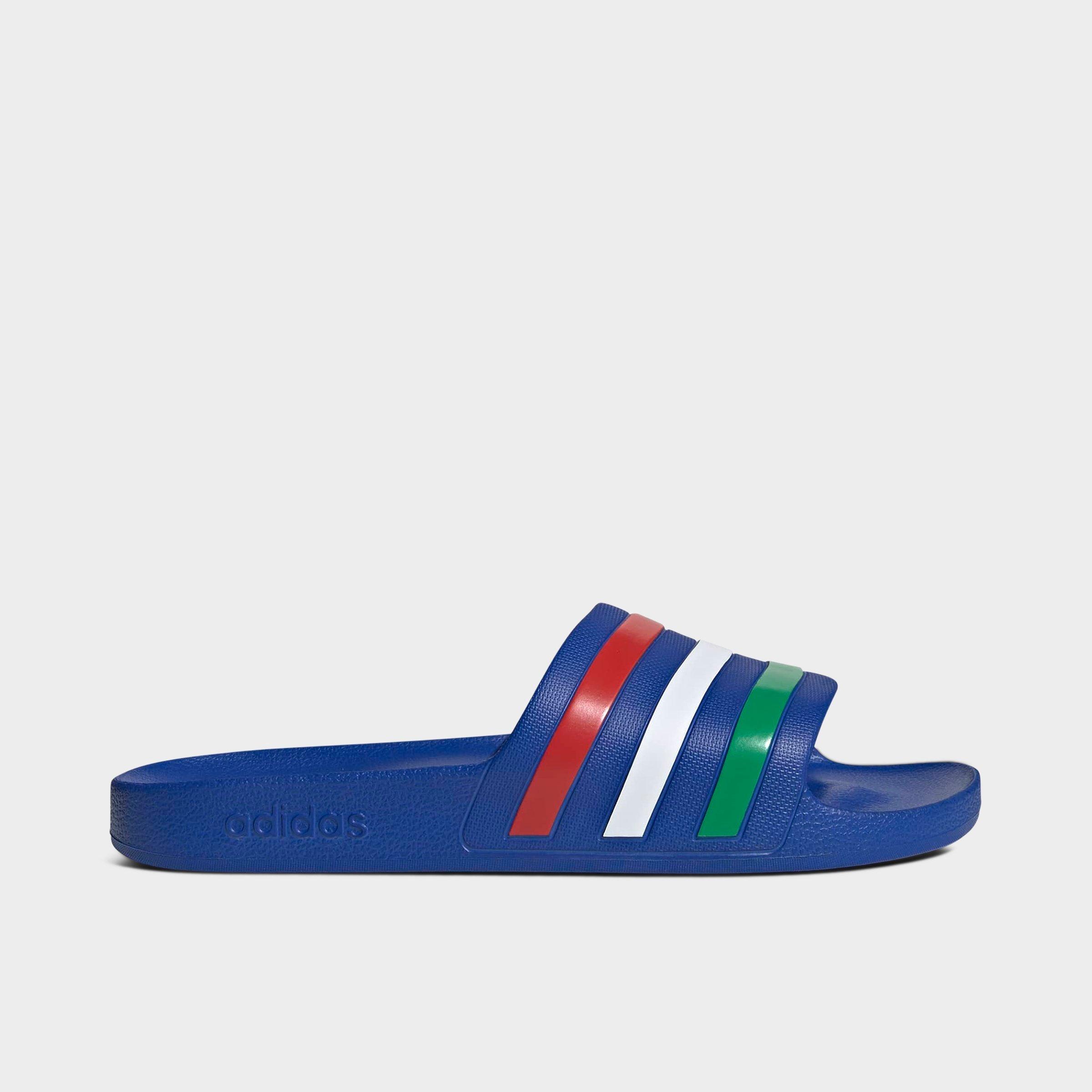 Click here for adidas Mens adilette Aqua Slide Sandals in Bold Bl... prices