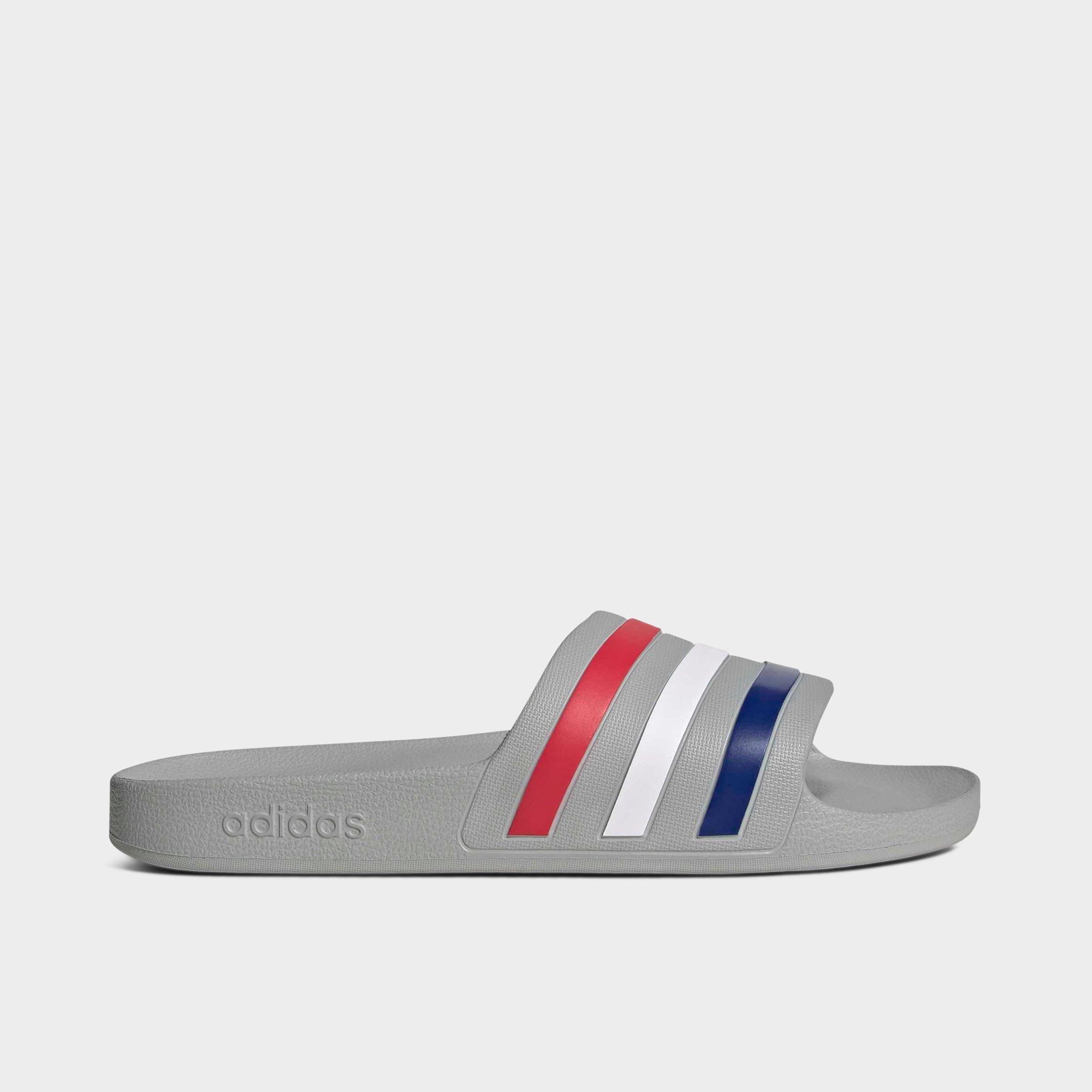 Click here for adidas Mens adilette Aqua Slide Sandals in Grey/My... prices