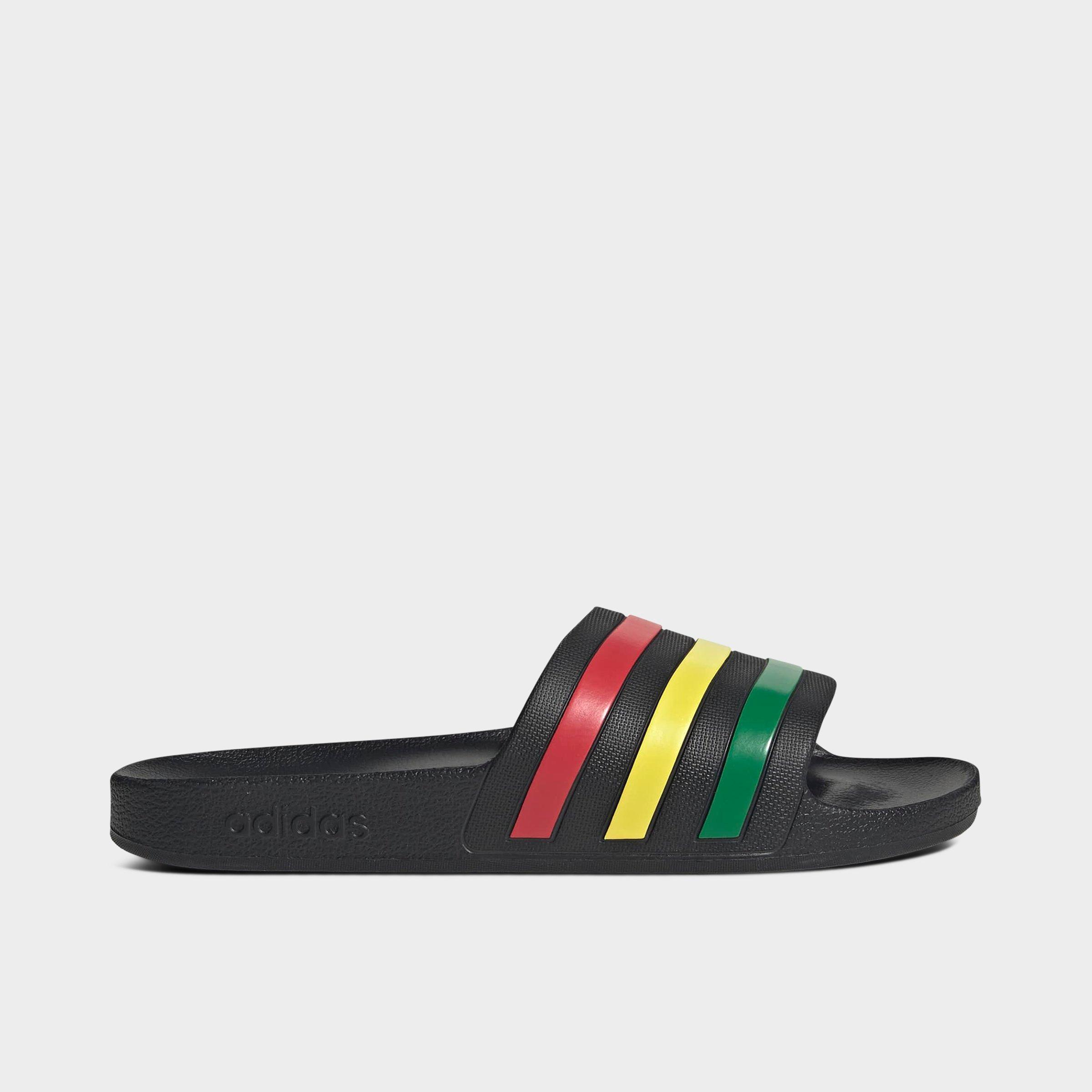 Click here for adidas Mens adilette Aqua Slide Sandals in Black/G... prices