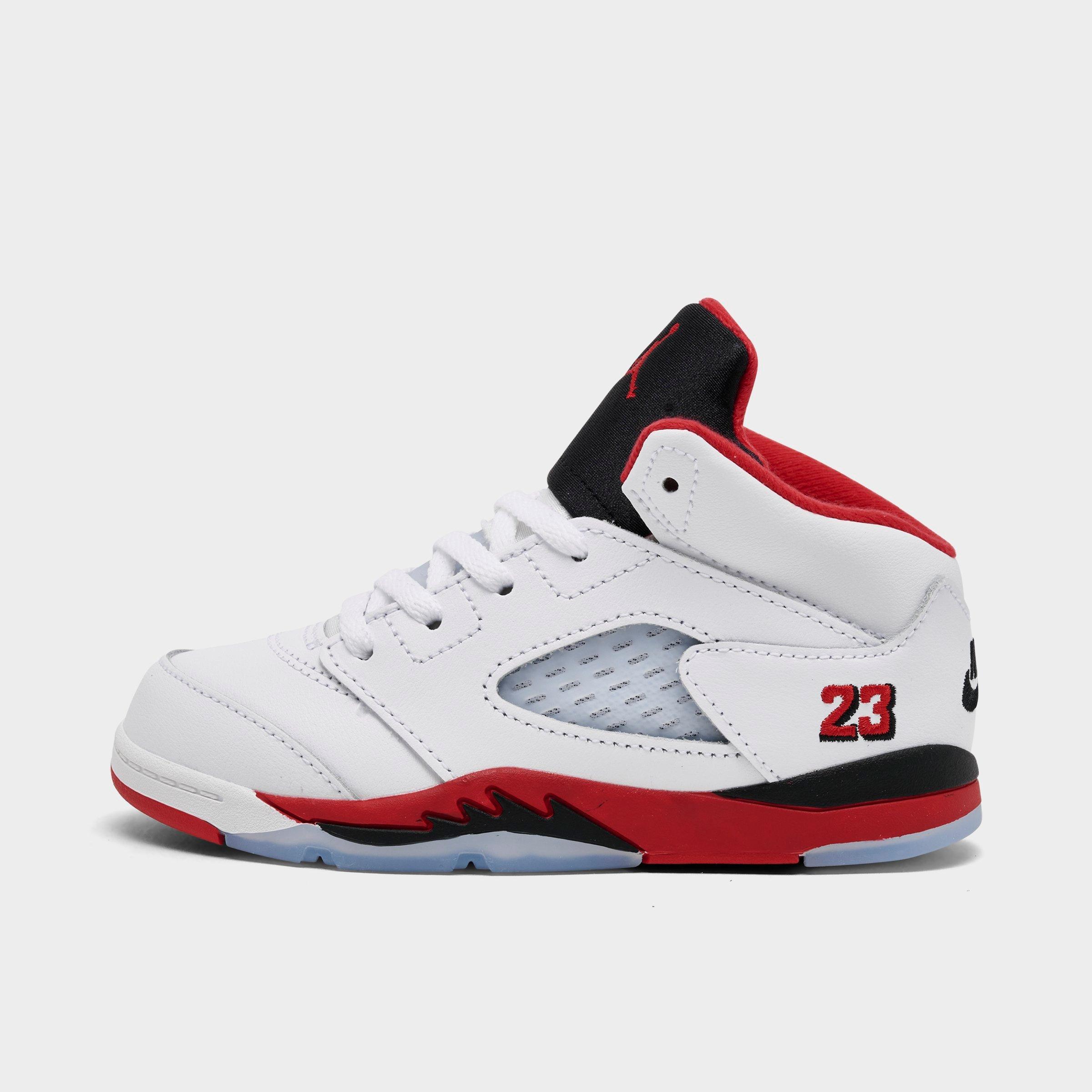 Click here for Jordan Kids Toddler Air Retro 5 Basketball Shoes i... prices