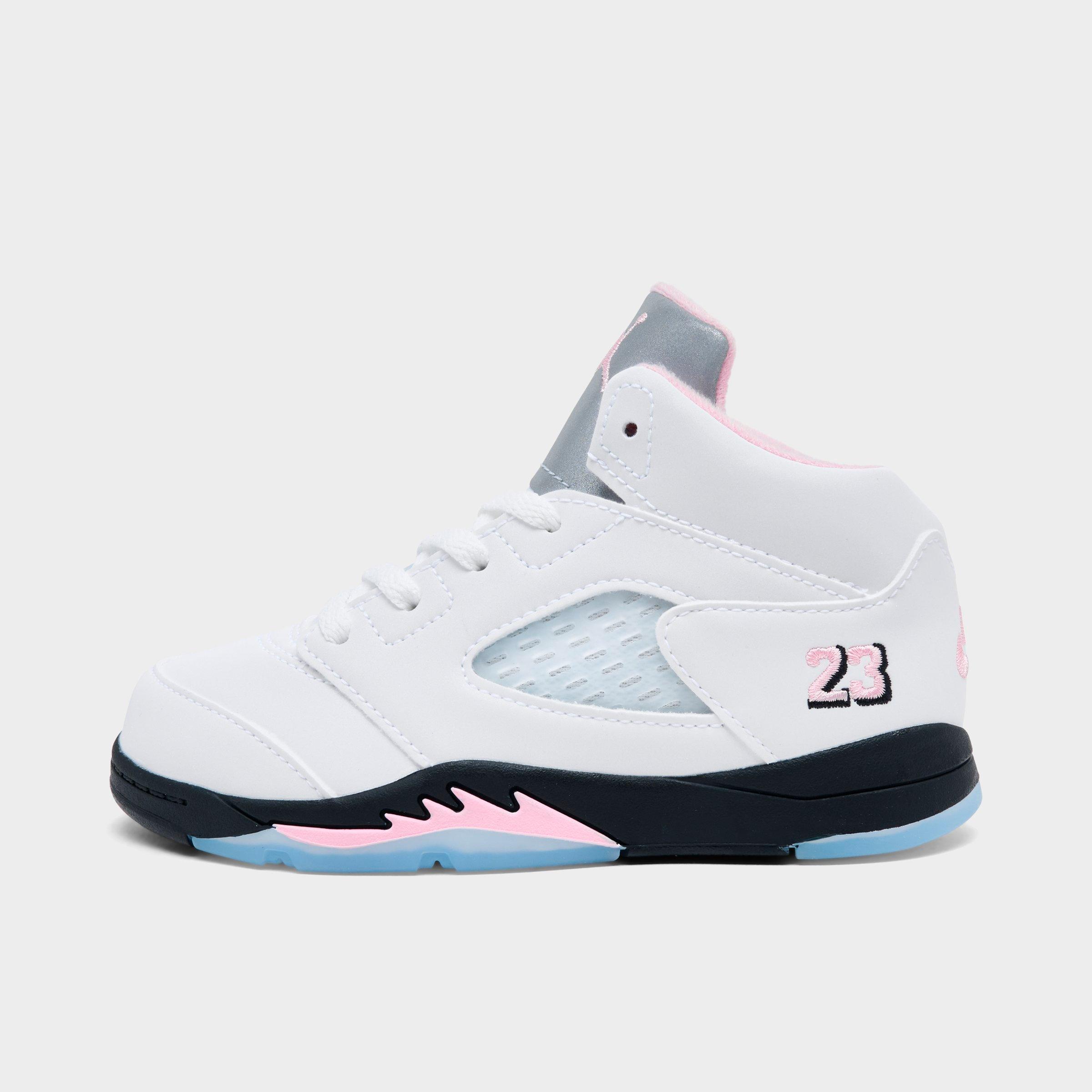 Click here for Jordan Kids Toddler Air Retro 5 Basketball Shoes i... prices