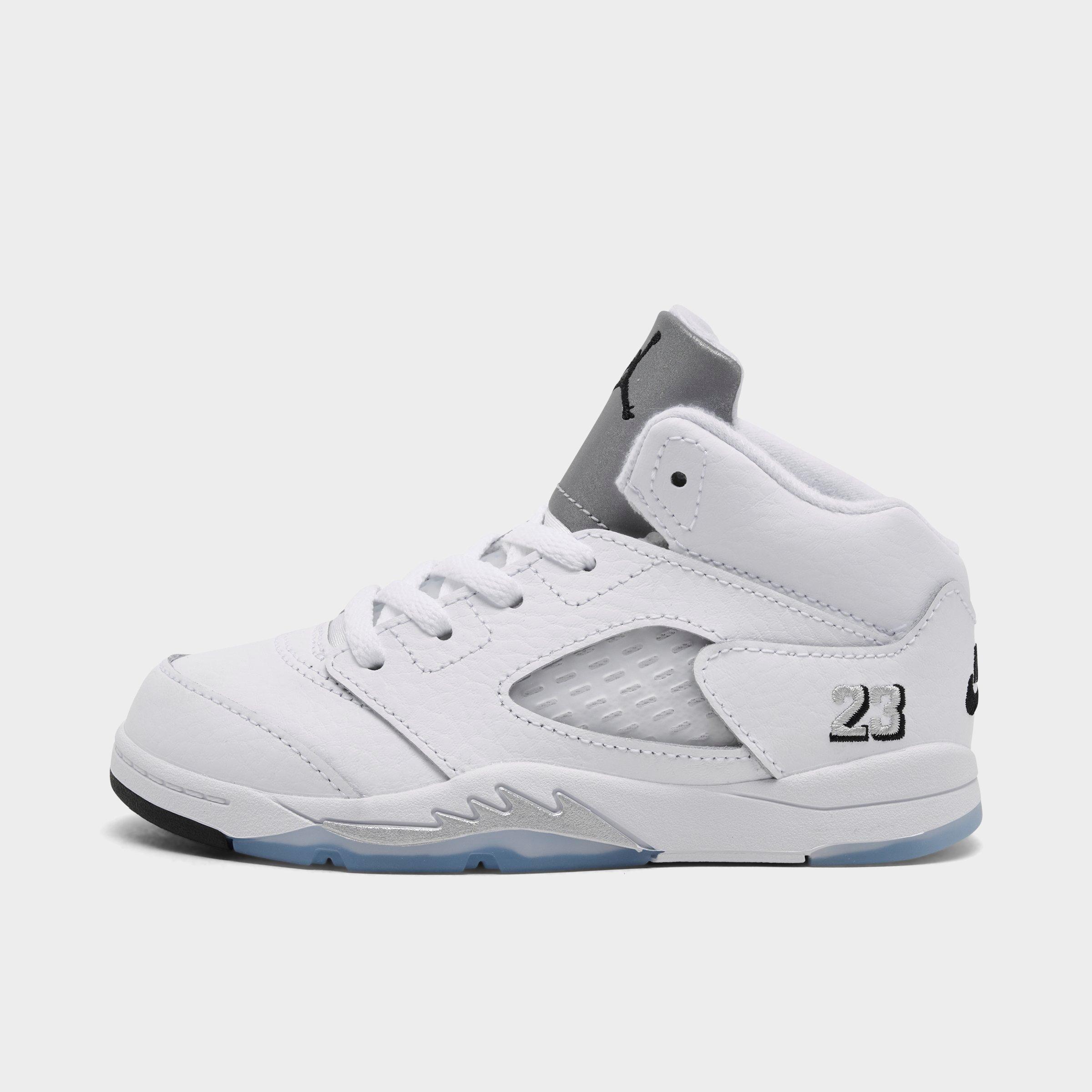 Click here for Jordan Kids Toddler Air Retro 5 Basketball Shoes i... prices