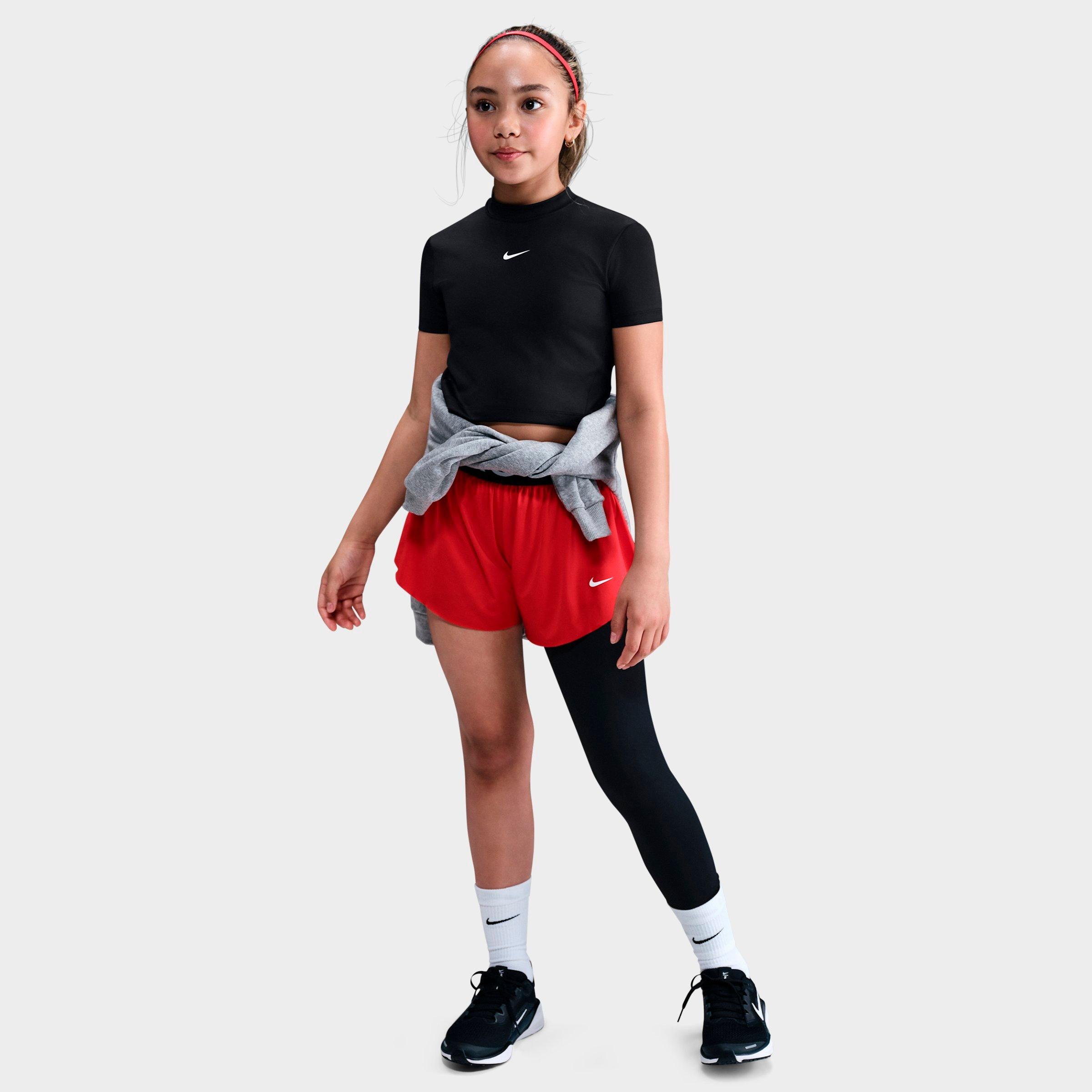 Click here for Nike Girls Big Kids Pro Dri-FIT Top in Black/White... prices