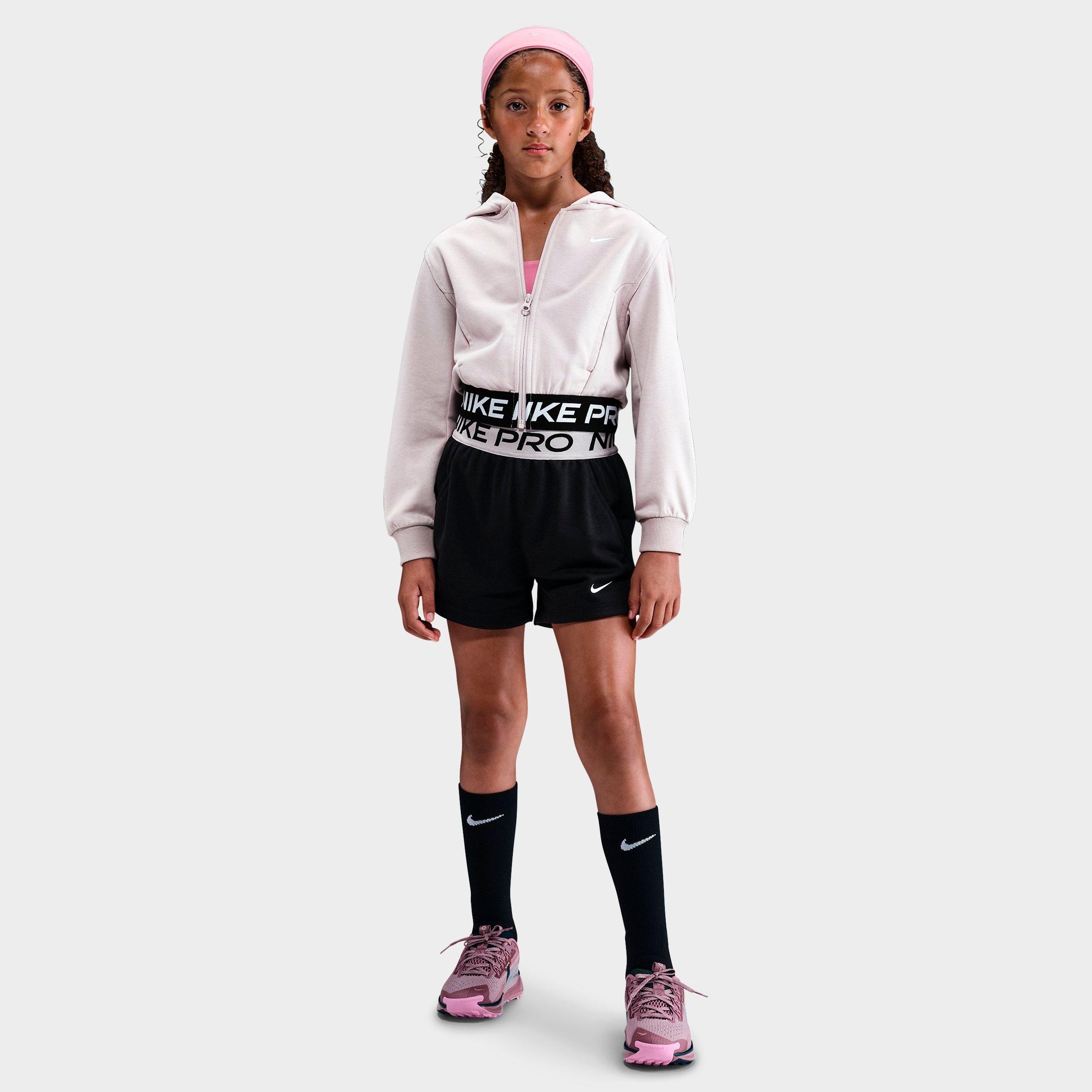 Click here for Nike Girls Big Kids Pro Fleece Dri-FIT Shorts in B... prices