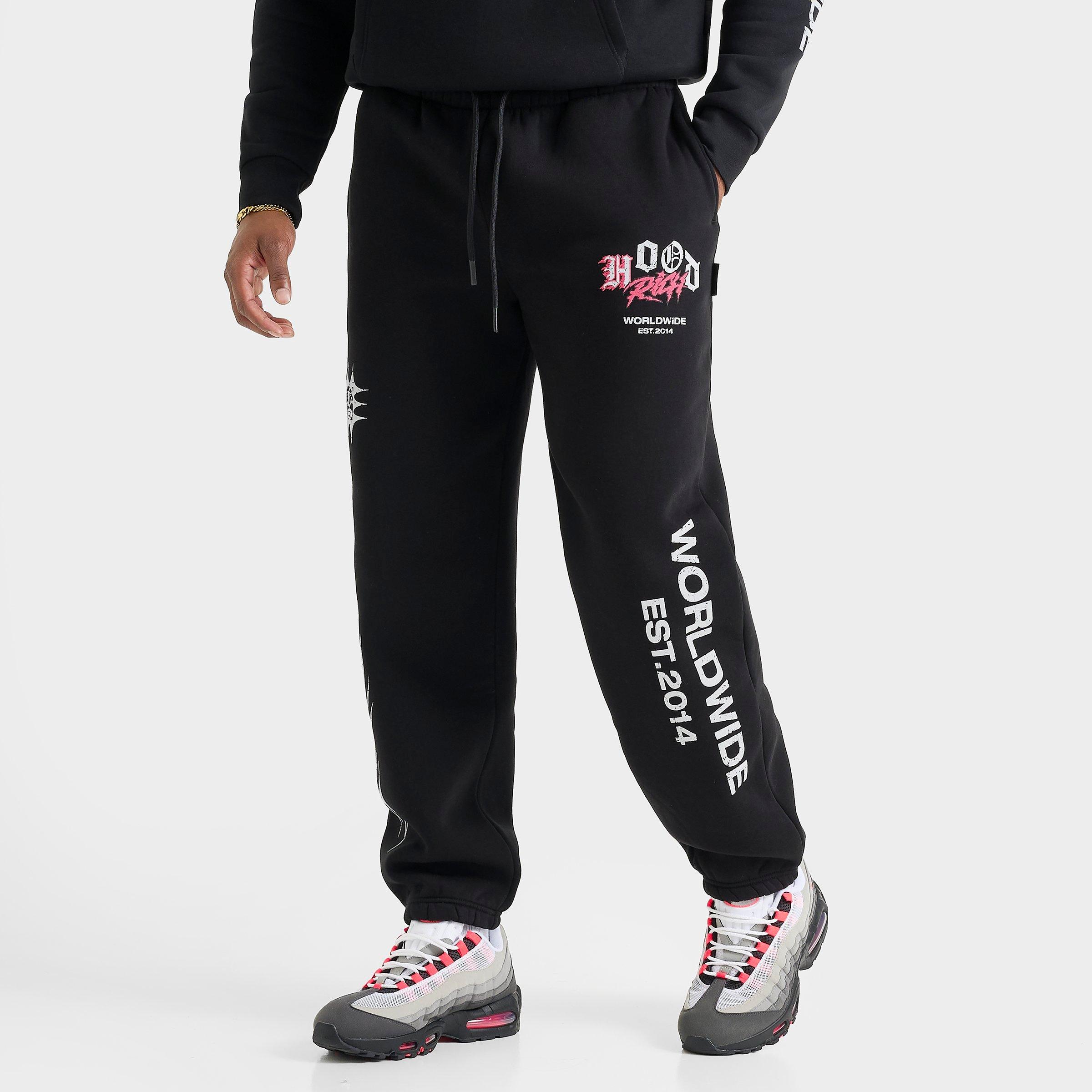 Click here for Hoodrich Mens Vertigo Jogger Pants in Black/Grey/P... prices