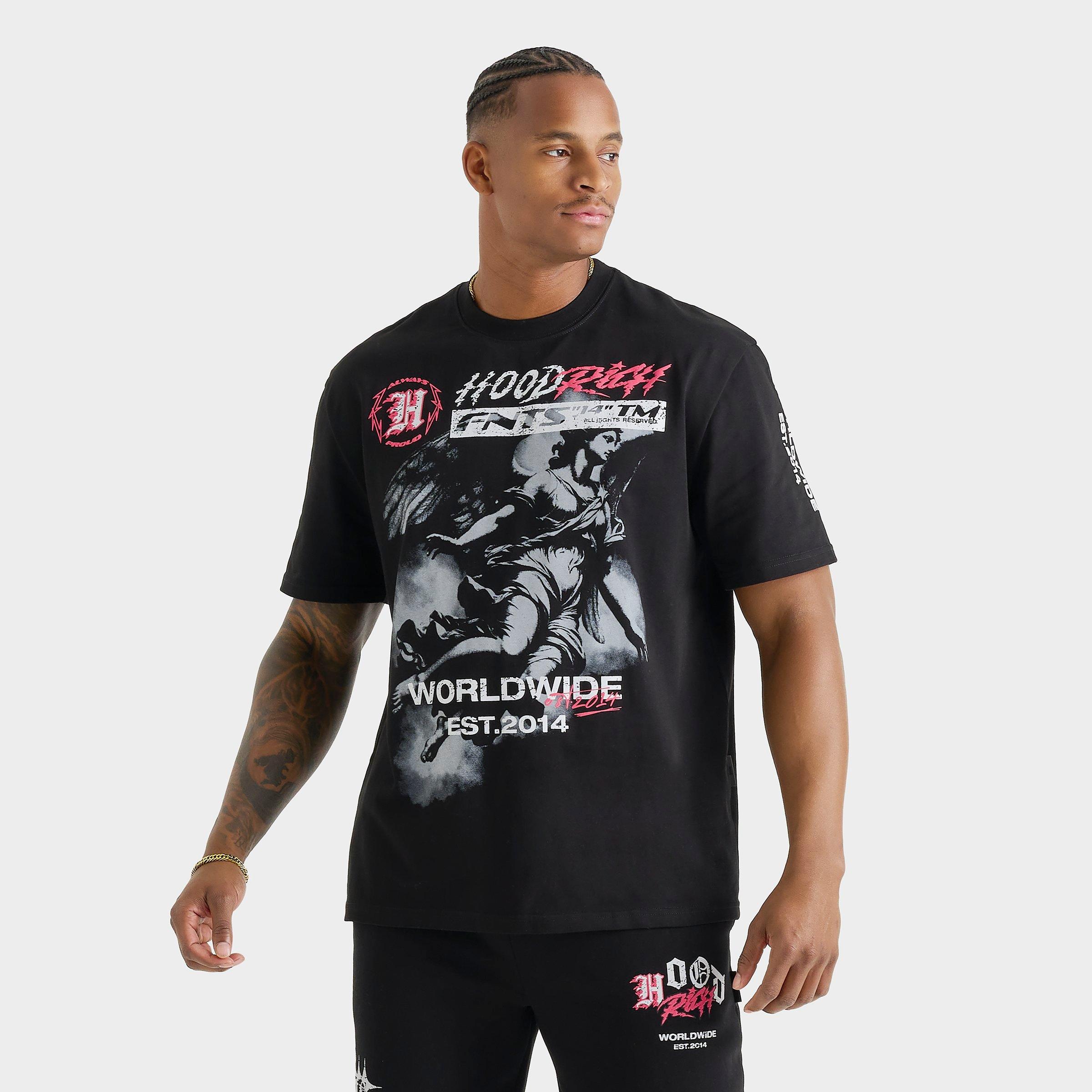 Click here for Hoodrich Mens Vertigo Graphic T-Shirt in Black/Gre... prices