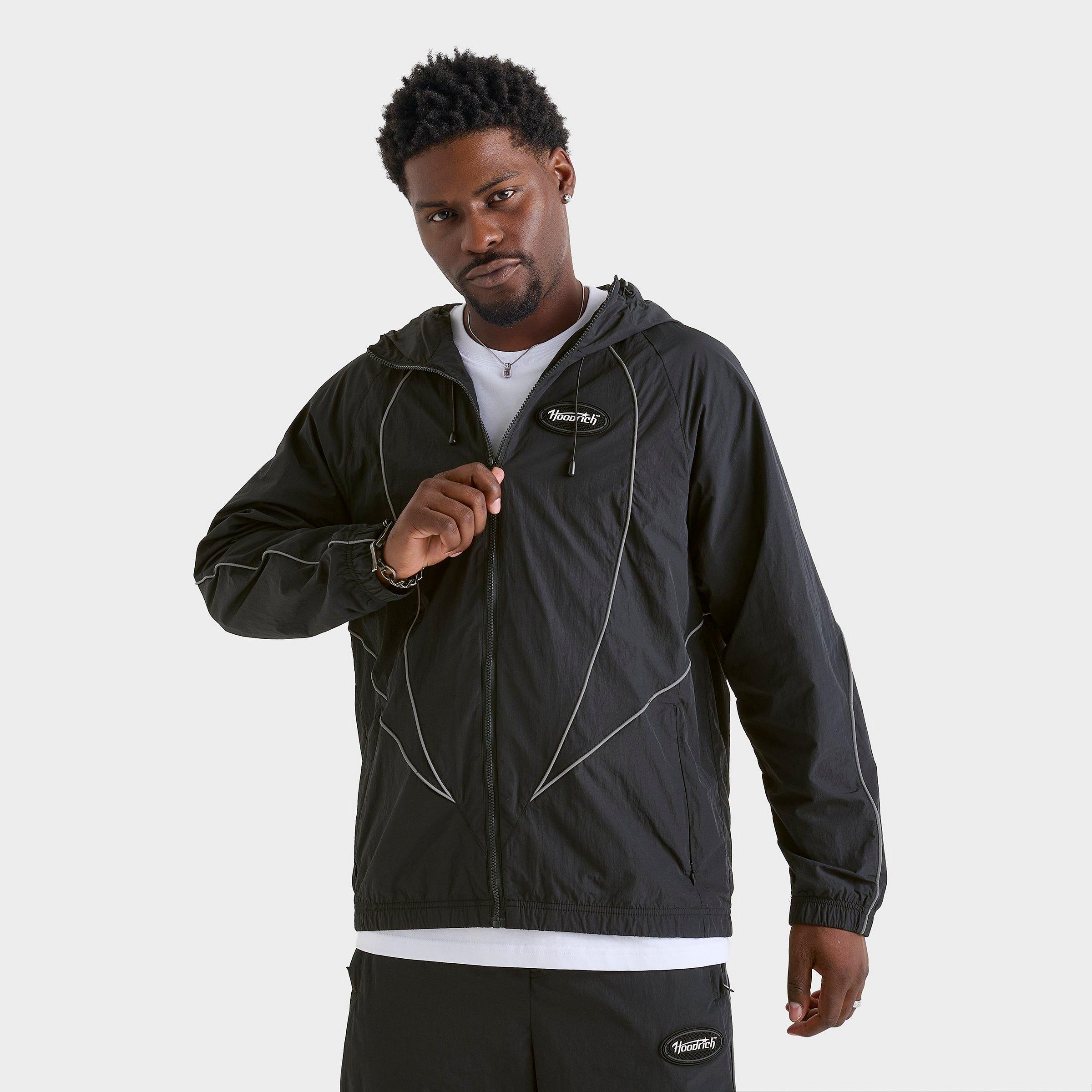 Click here for Hoodrich Mens Cypher Woven Full-Zip Jacket in Blac... prices
