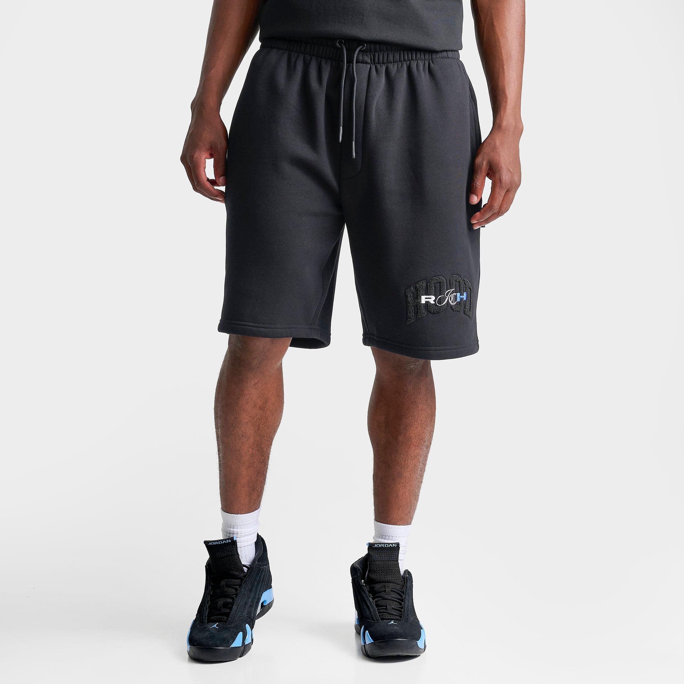 Click here for Hoodrich Mens Merit Oversized Fleece Shorts in Bla... prices