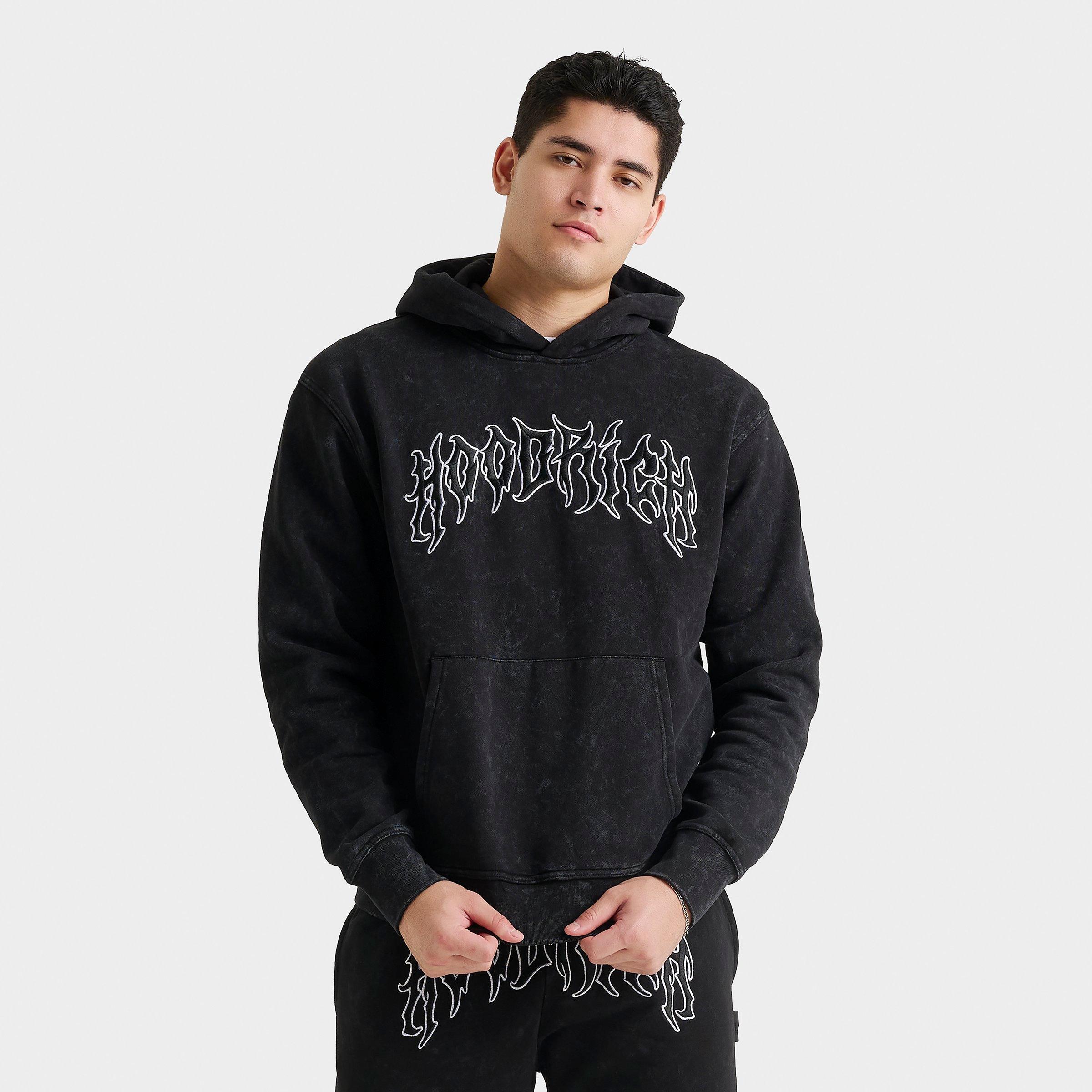 Click here for Hoodrich Mens Spectral Oversized Hoodie in Black A... prices