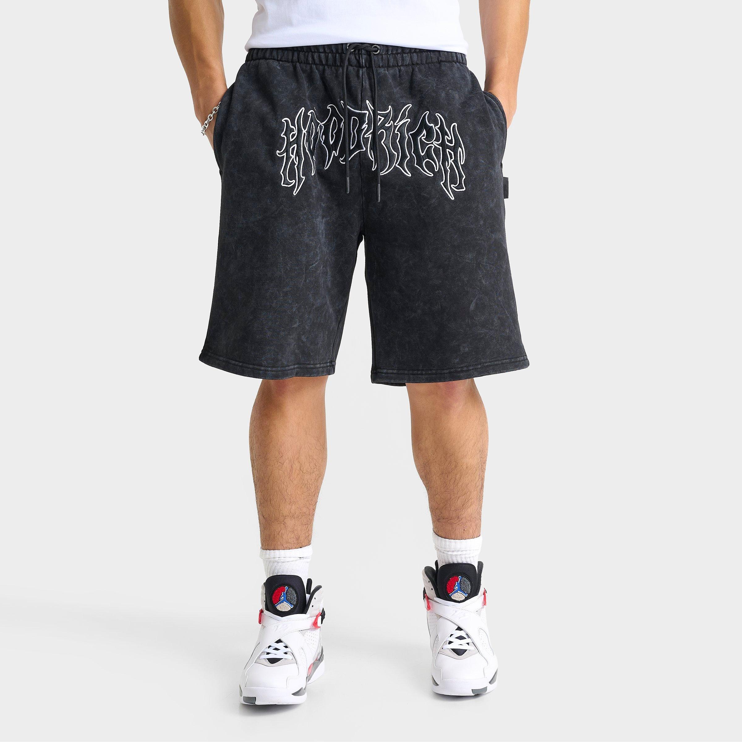 Click here for Hoodrich Mens Spectral Fleece Shorts in Black Acid... prices