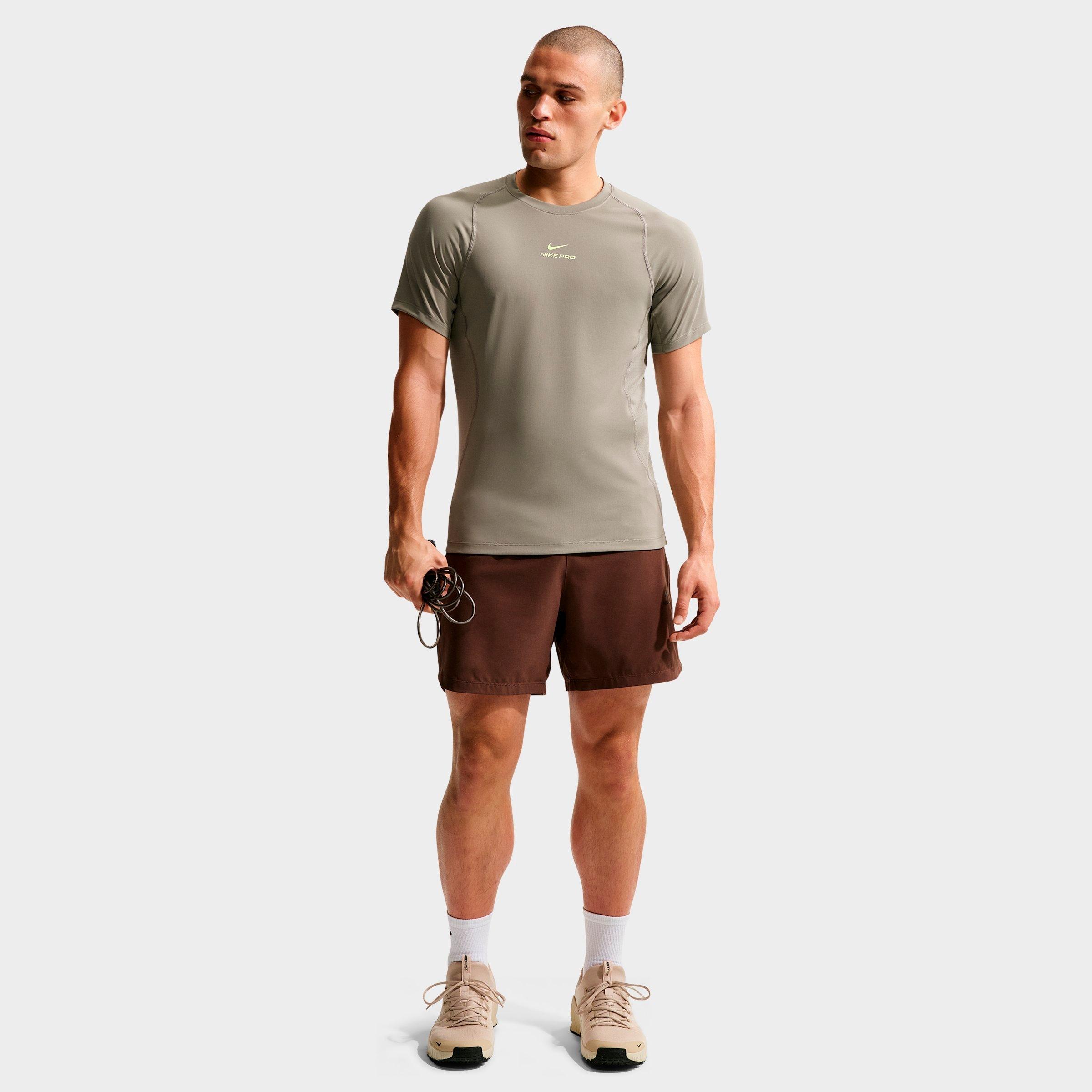 Click here for Nike Mens Pro Dri-FIT Training Top in Light Army/L... prices