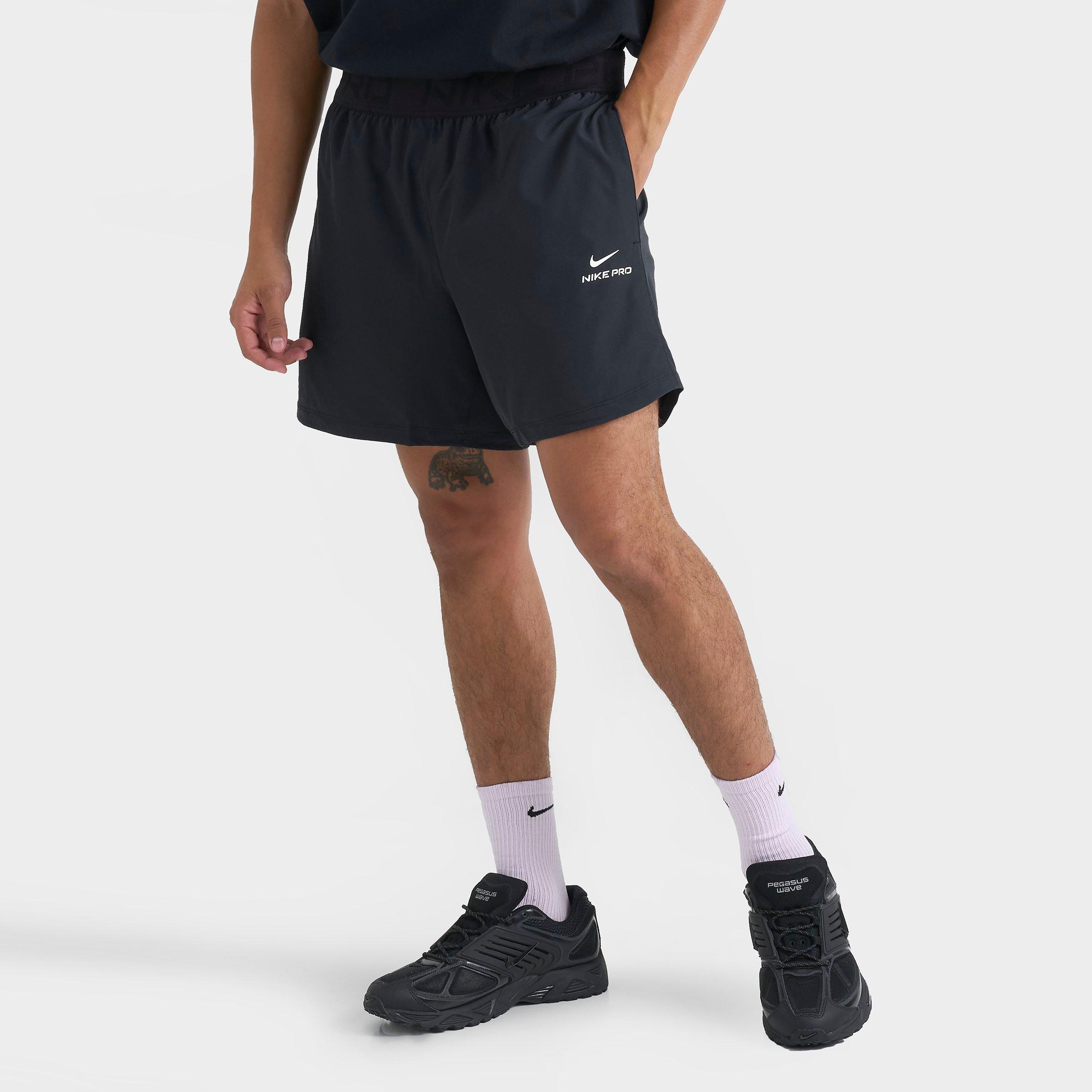 Click here for Nike Mens Pro Dri-FIT 6 Training Shorts in Black/W... prices
