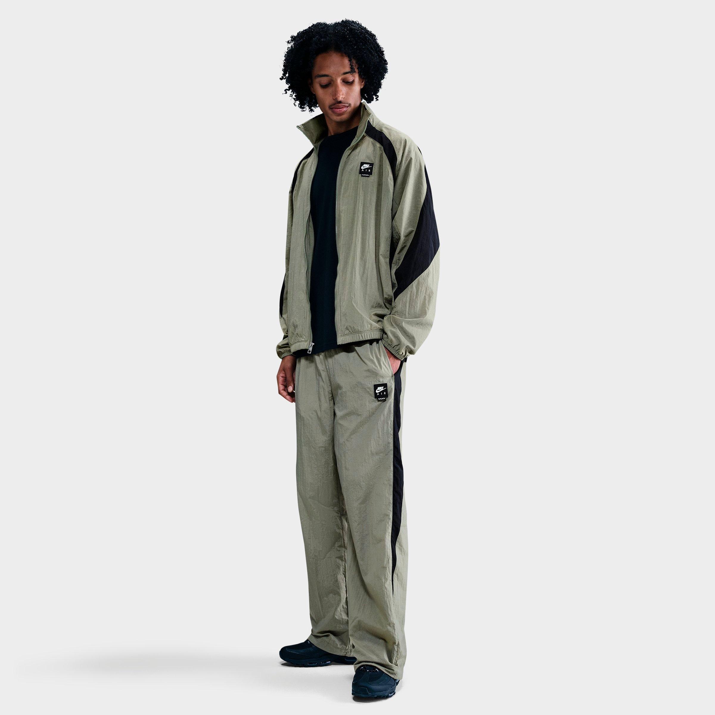 Click here for Nike Mens Air Woven Track Pants in Light Army/Blac... prices
