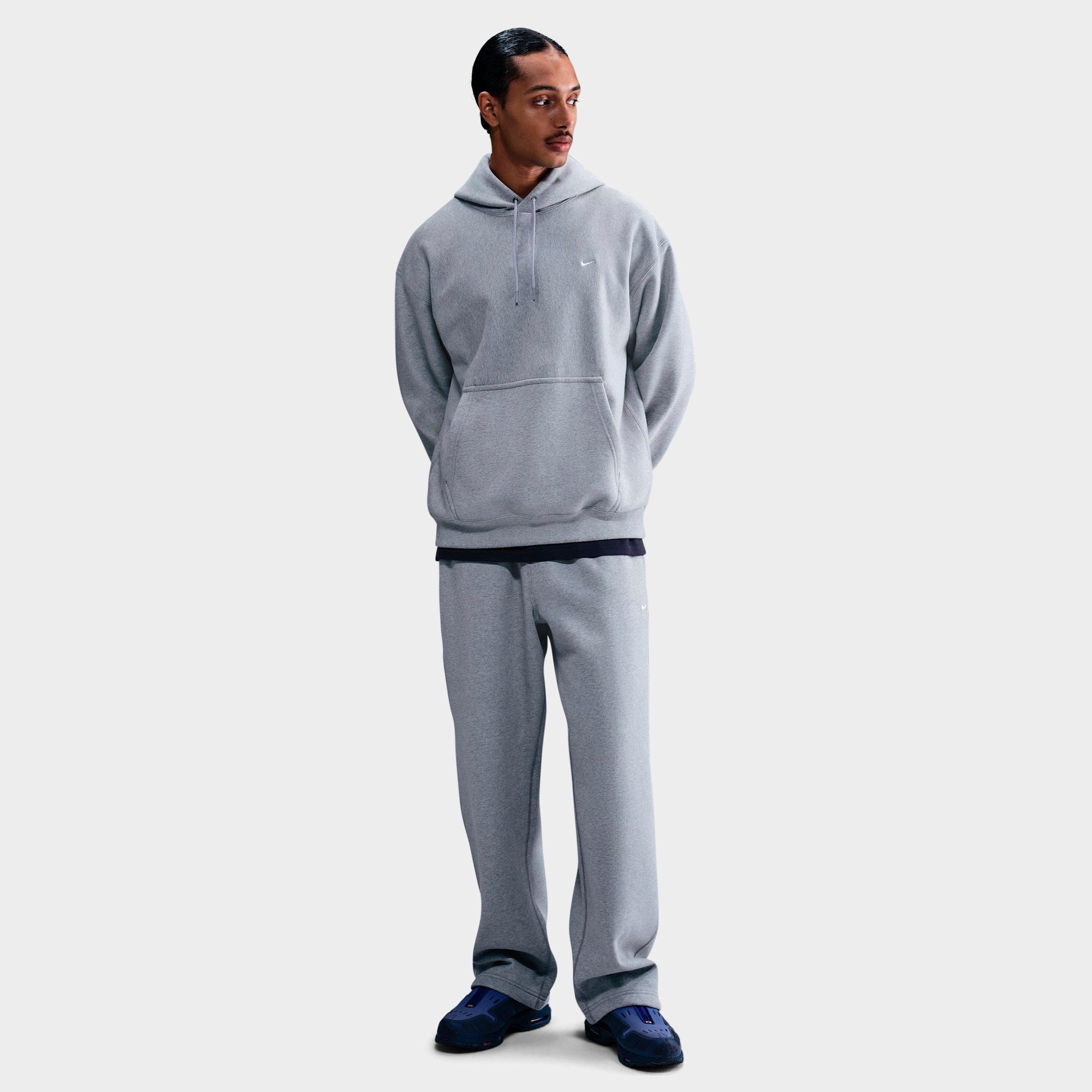 Click here for Nike Mens Solo Swoosh Fleece Pullover Hoodie in Da... prices