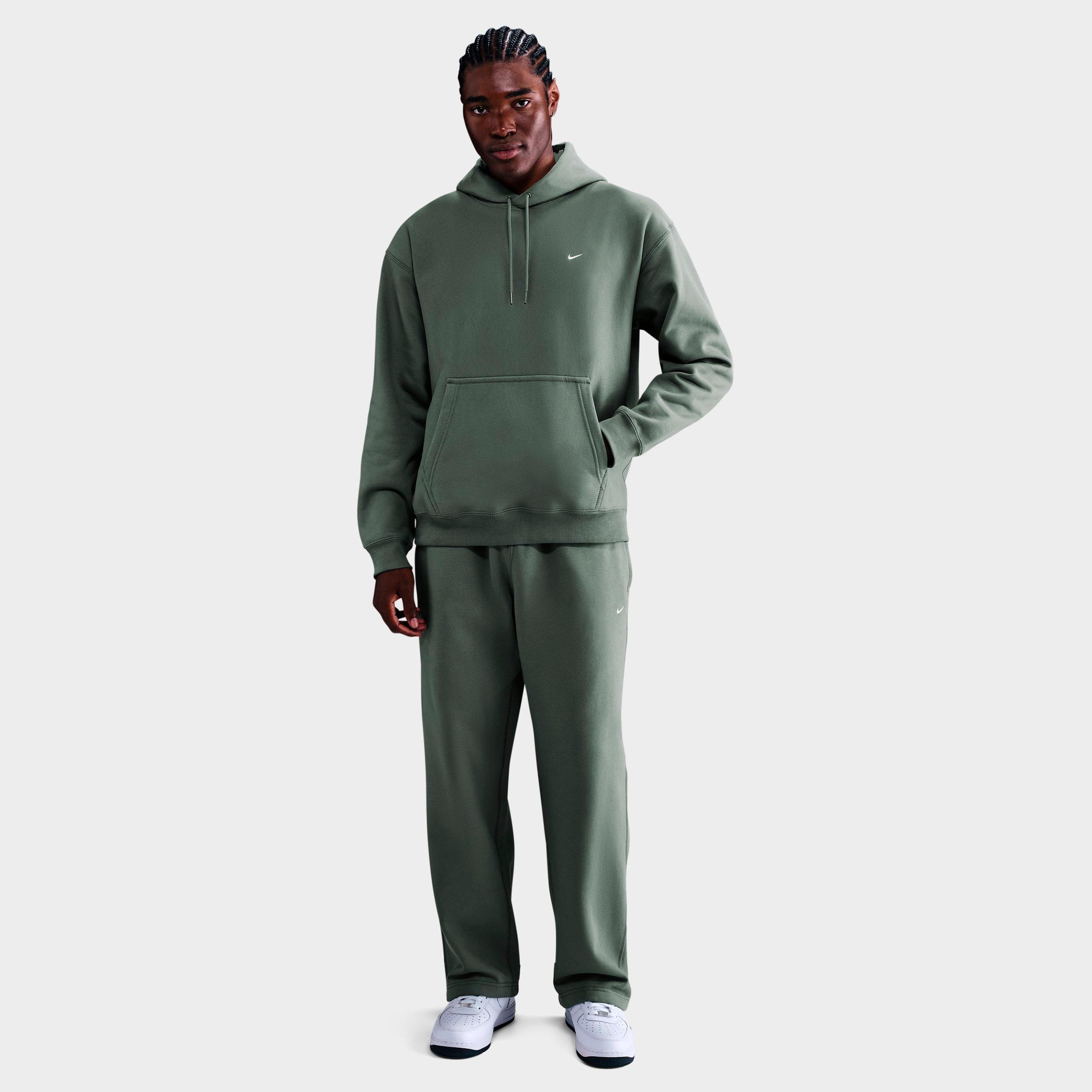 Click here for Nike Mens Solo Swoosh Fleece Pullover Hoodie in Cl... prices