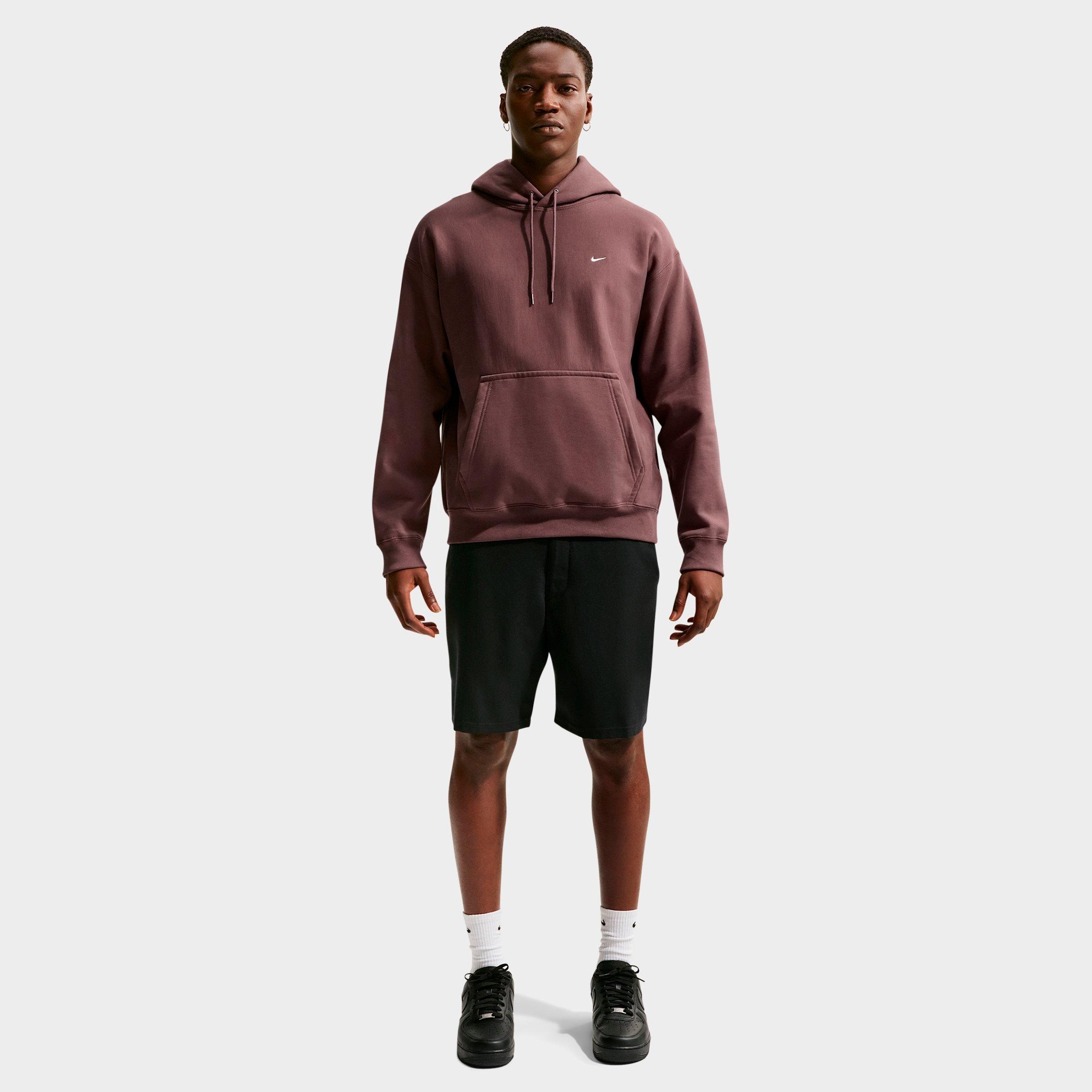 Click here for Nike Mens Solo Swoosh Fleece Pullover Hoodie in Ta... prices